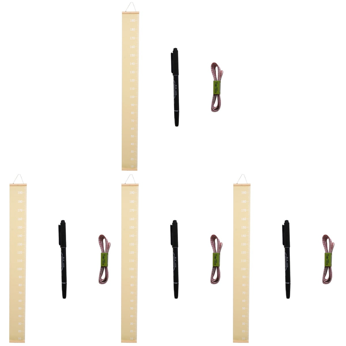 Raindrops 4 Sets of Hanging Kids Height Measurement Ruler Kindergarten ...