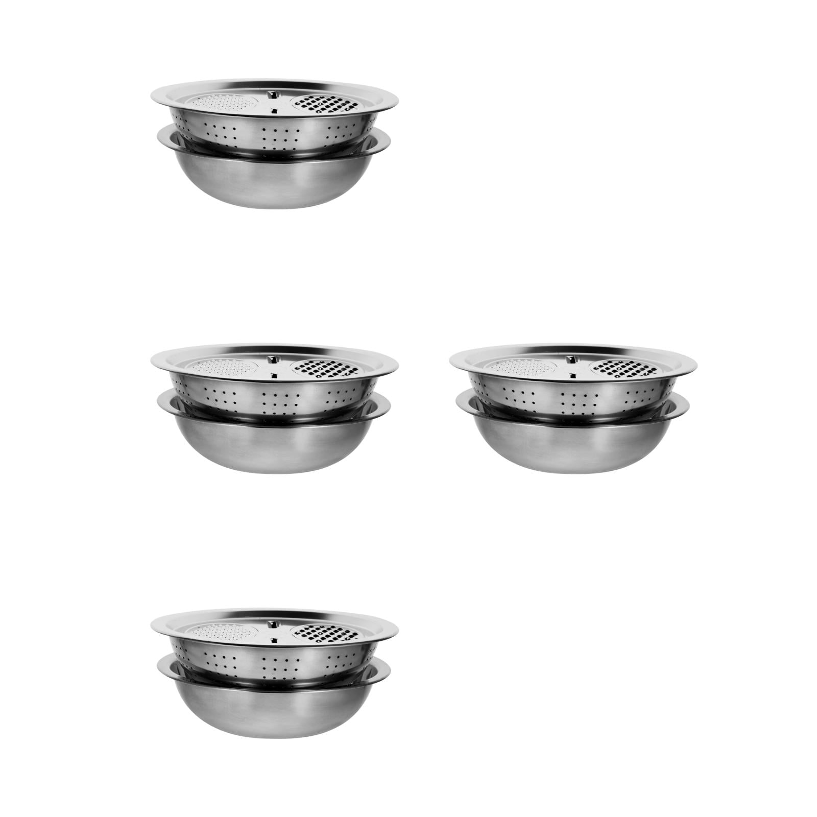 Raindrops 4 Sets of Stainless Steel Grater Draining Vegetables Basket ...