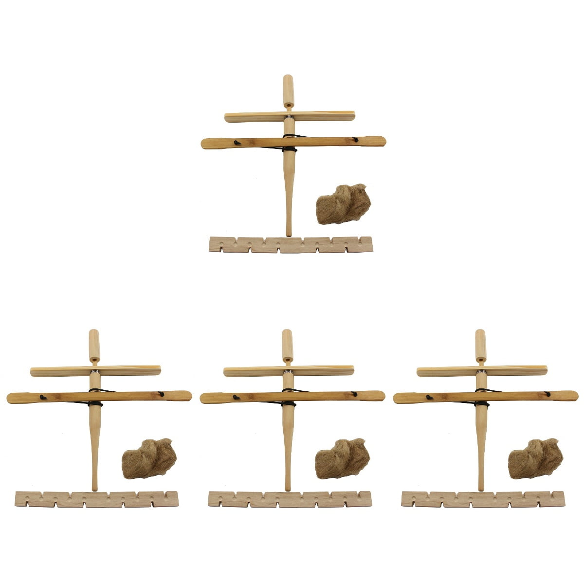 Raindrops 4 Sets of Portable Fire Starter Camping Fire Tool Drill Wood ...