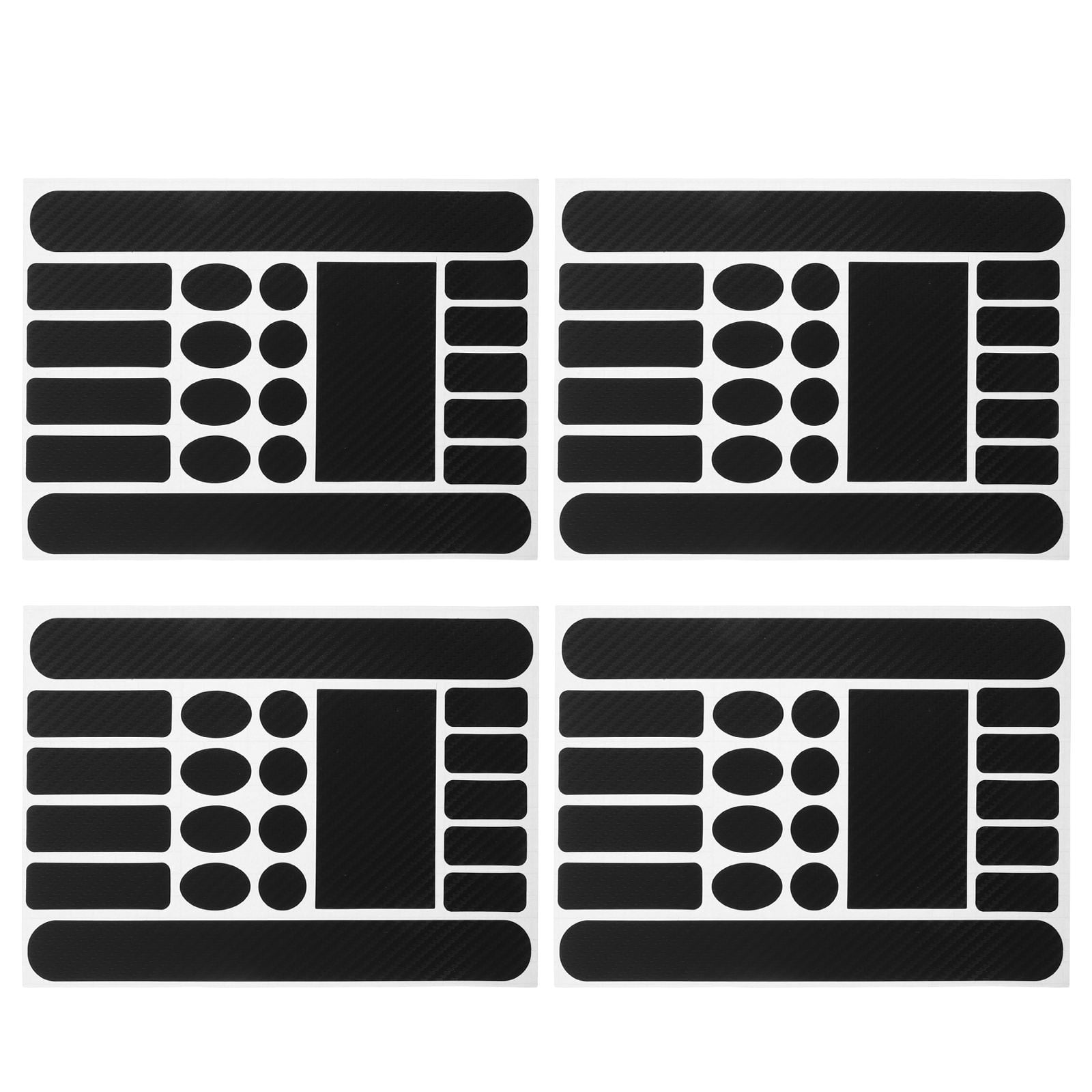 Raindrops 4 Sheets Bicycle Frame Protection Tape Chain Guard Stickers ...