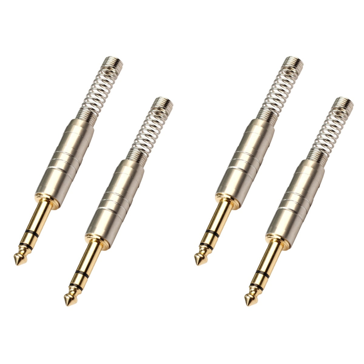 Raindrops 4 pcs 6.35MM Stereo Plug Plug Connector Male Audio Plug ...
