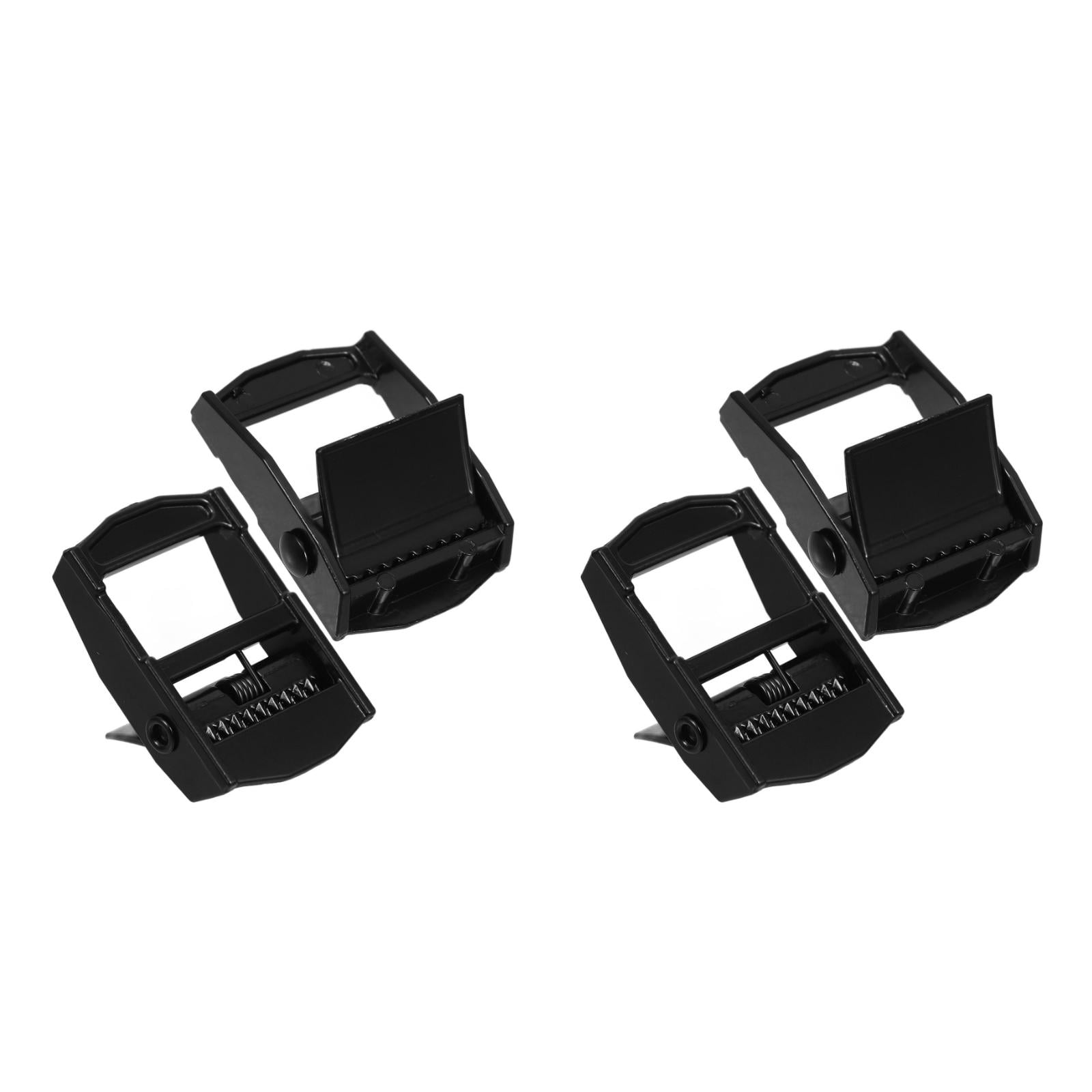 Raindrops 4 pcs Black Zinc Alloy Cam Buckle Adjustable Lock Buckles For ...