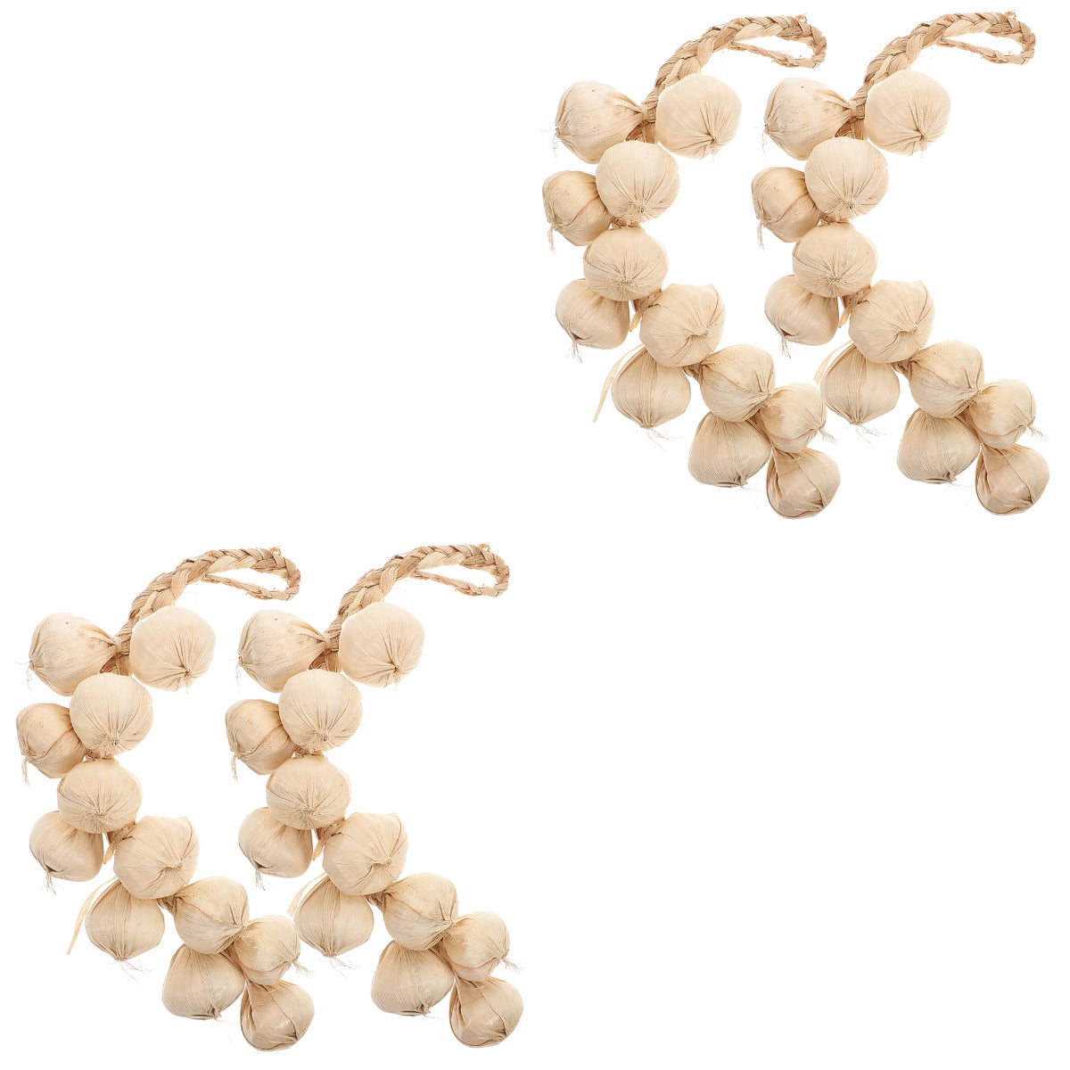 Raindrops 4 pcs Fake Garlic Hanging Strings Lifelike Garlic Strings ...