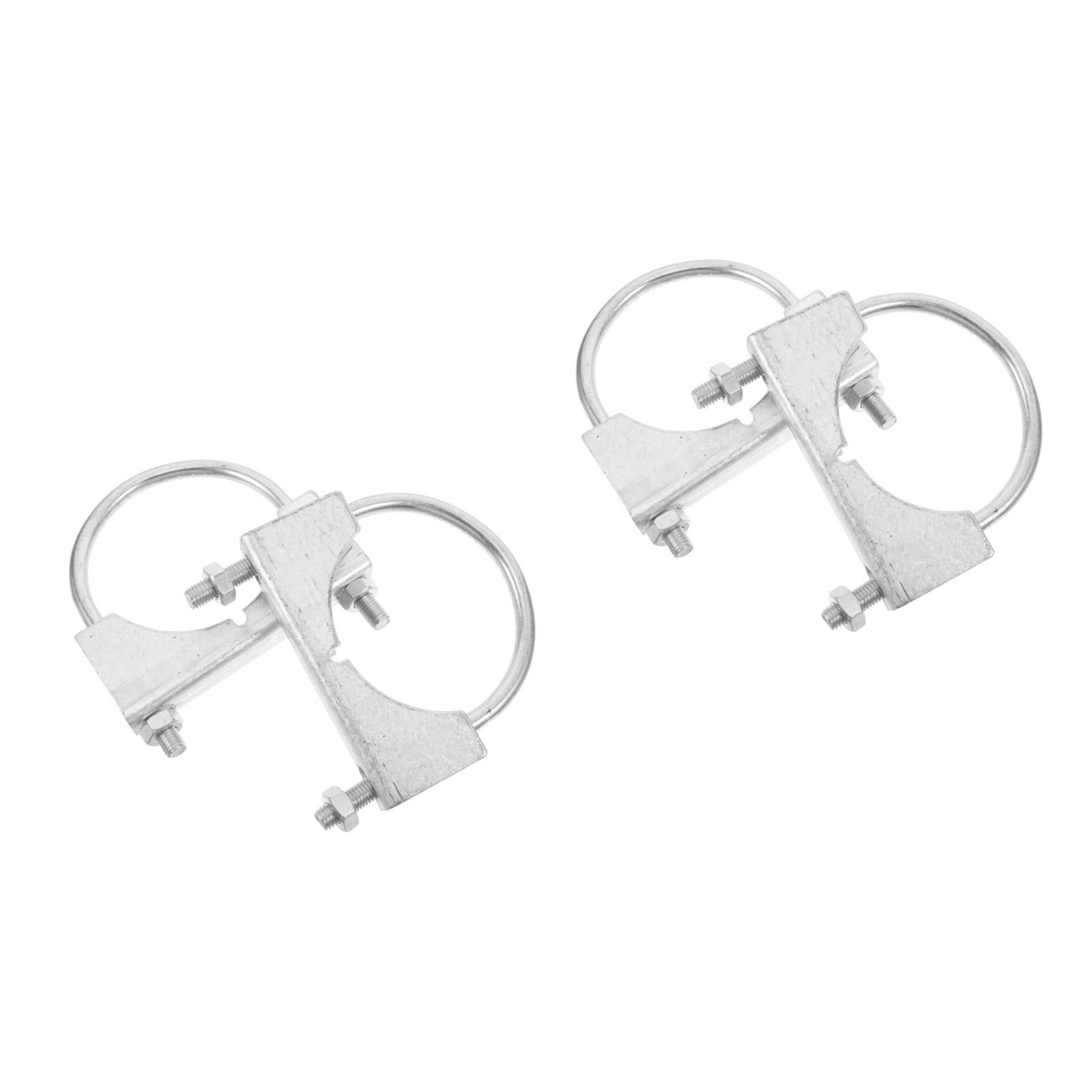 Raindrops 4 pcs Metal Pipe Clamp U-Bolt Pipe Clamp Water Pipe Clamps ...
