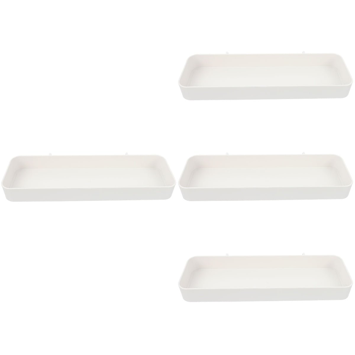 Raindrops 4 pcs Pegboard Bins Plastic Storage Bin Pegboard Hanging ...