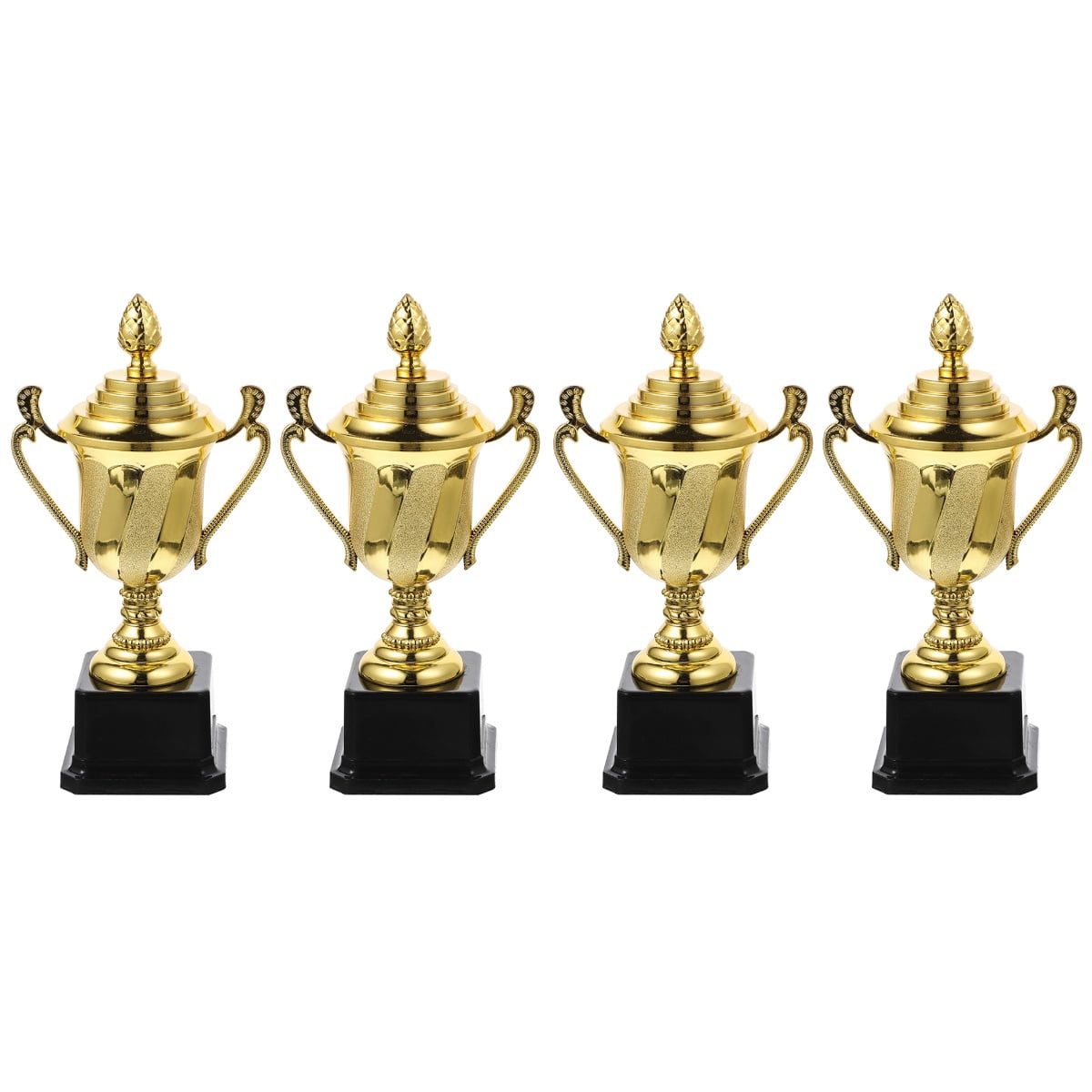 Raindrops 4 pcs Plastic Trophies Props Gold Plastic Trophies Plastic ...