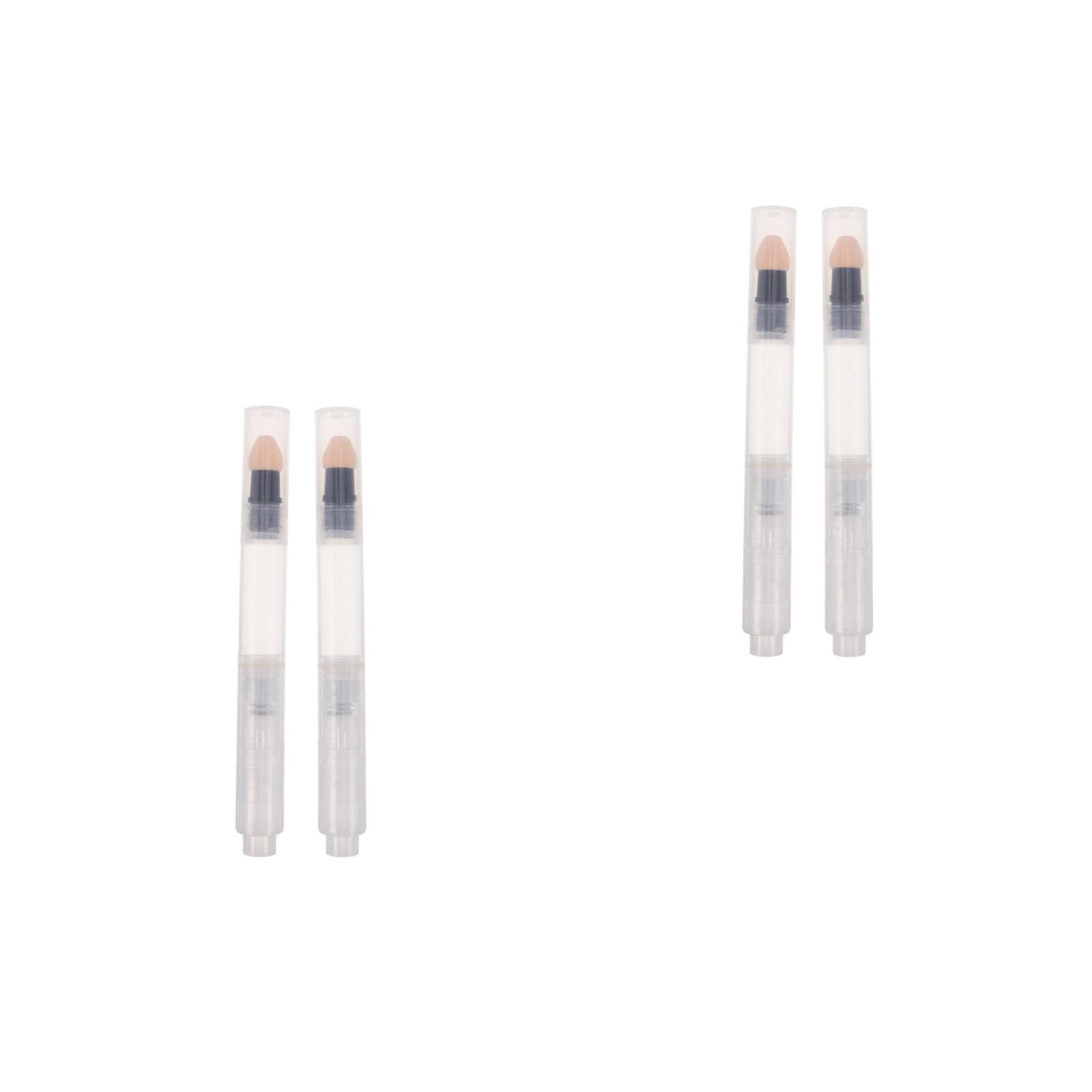 Raindrops 4 pcs Press-Type Makeup Applicator Pens Refillable Lip Gloss ...