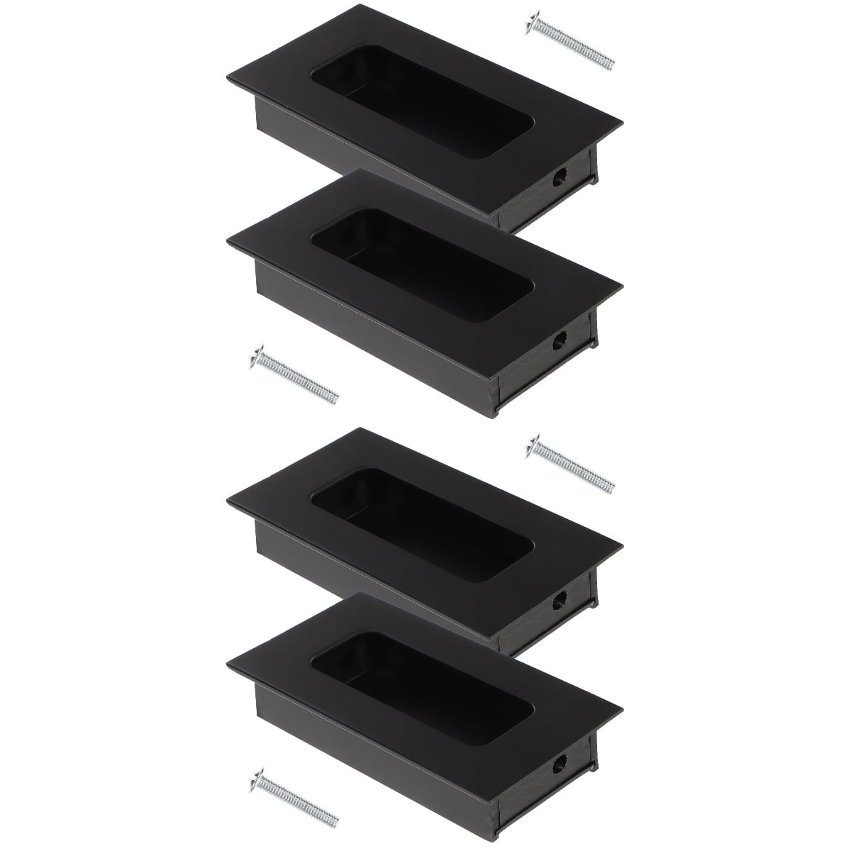 Raindrops 4 pcs Recessed Cabinet Handles Sliding Door Pulls Hidden ...