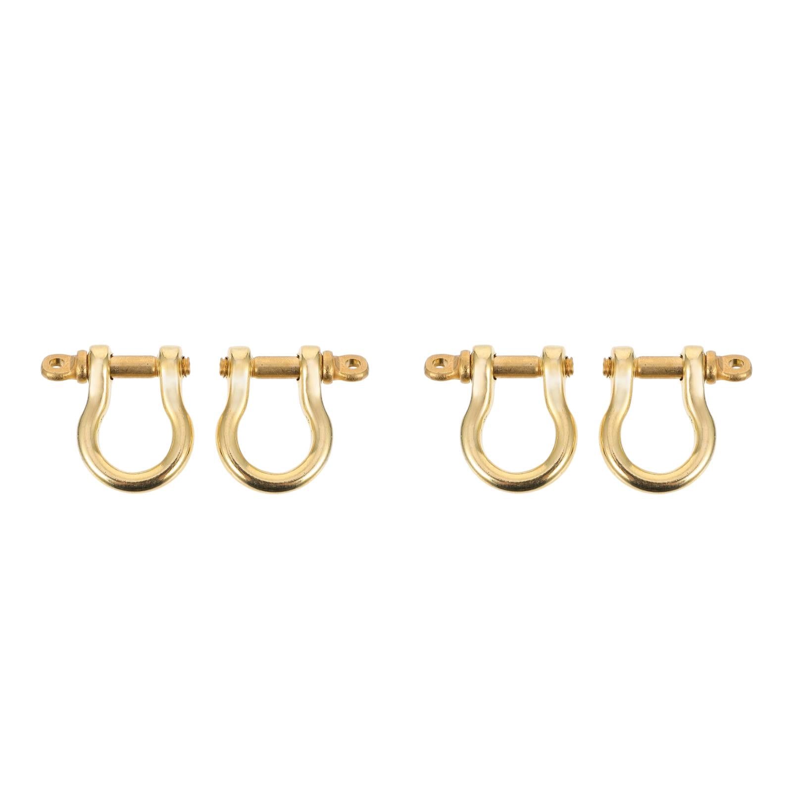 Raindrops 4 pcs Shackle Screw Rings Professional Copper U Shaped Ring ...