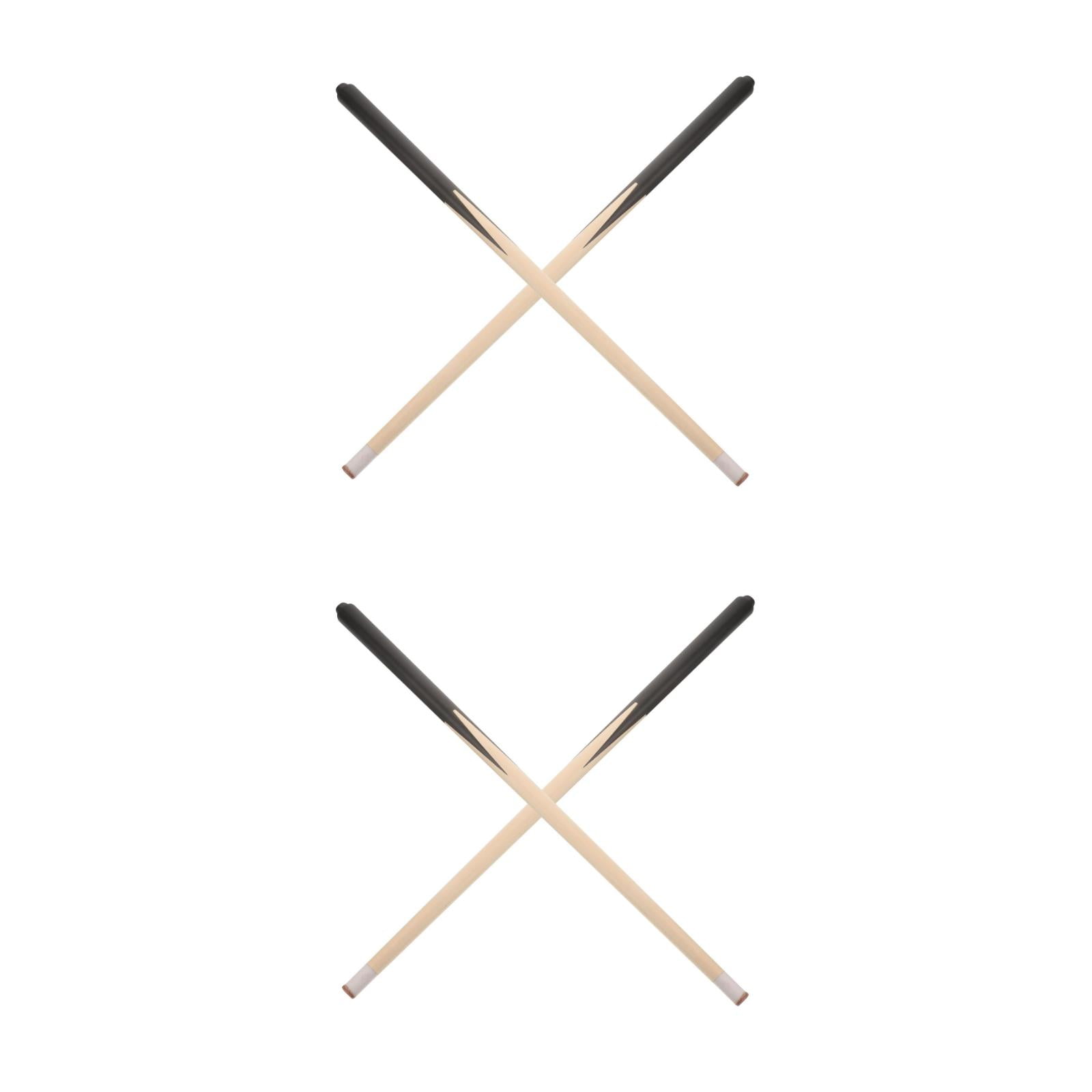 Raindrops 4 pcs Short Pool Cue Wooden Cue Sticks Tight Space Pool ...