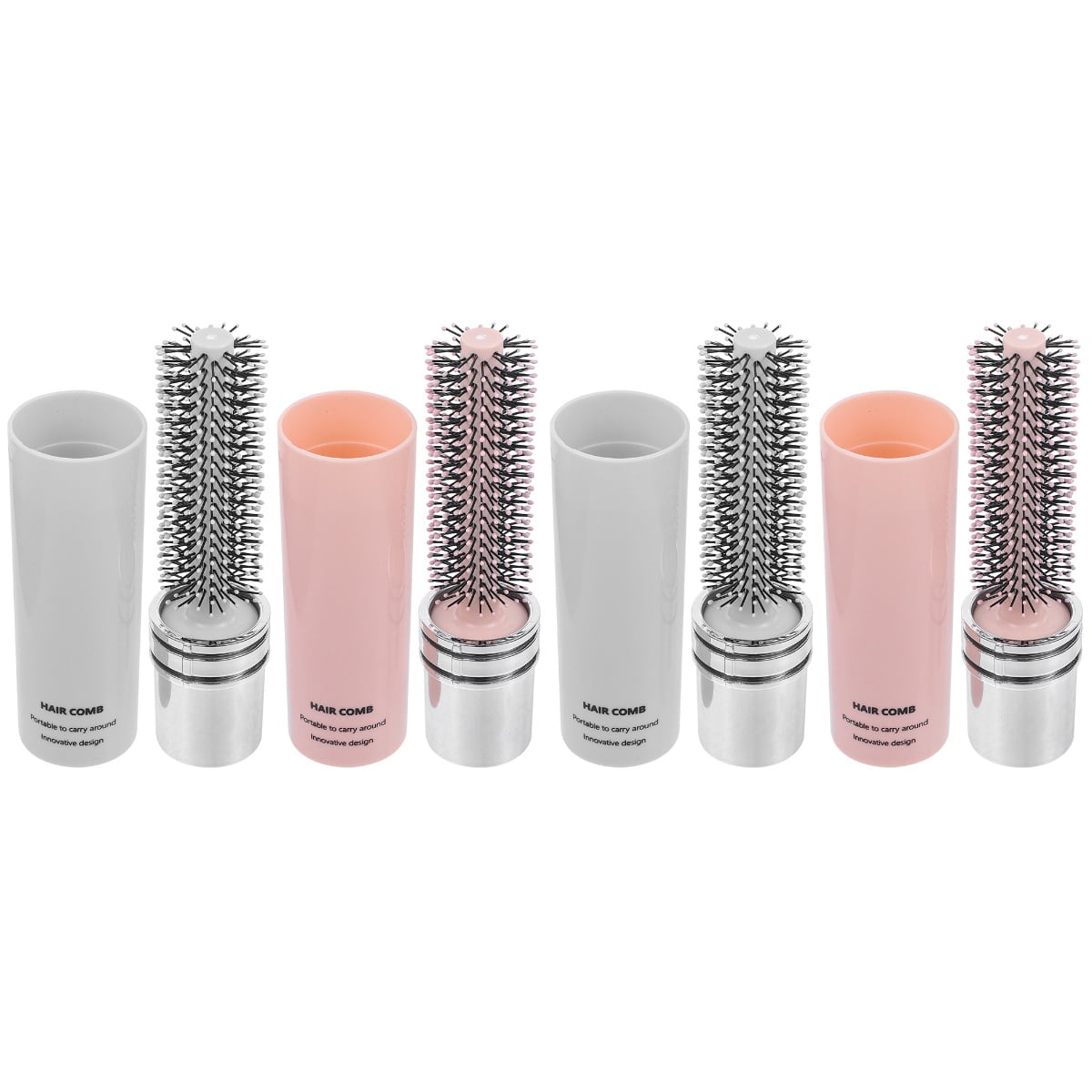 Raindrops 4 pcs Styling Roll Hairbrushes Retractable Small Hair Brush ...