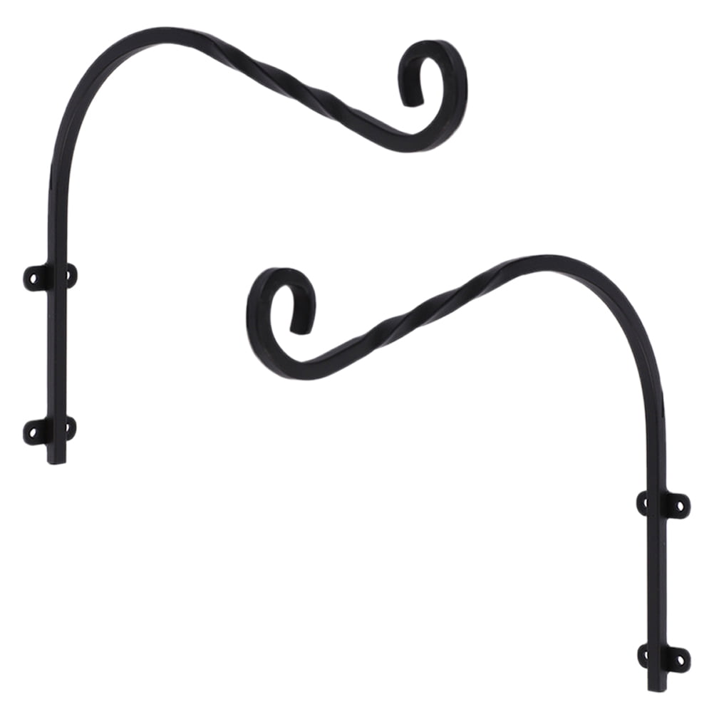 Raindrops 4 pcs Wrought Iron Lantern Hooks Flowerpot Brackets Wall ...