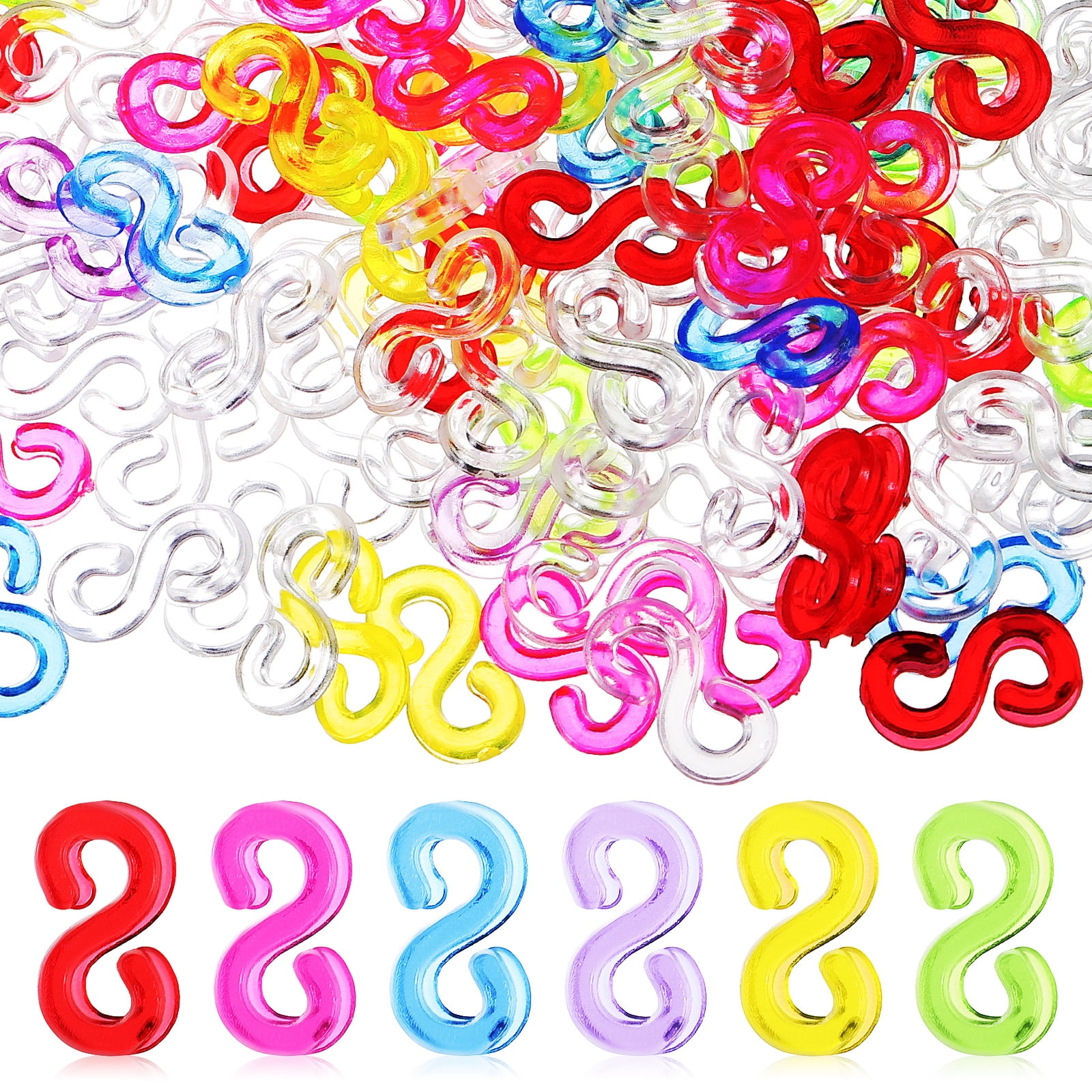 Raindrops 40 Bags Loom Rubber Band Clips Bracelet Making Rubber Band S ...