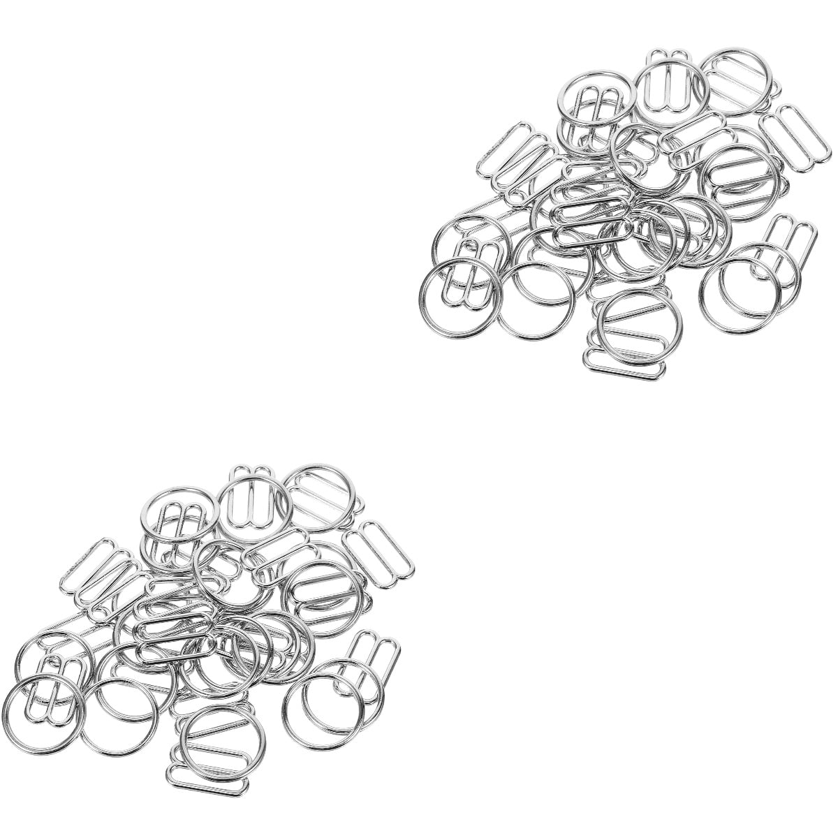 Raindrops 40 Pairs of Bra Hooks Bra Strap Slider Bra Strap Rings Bra ...