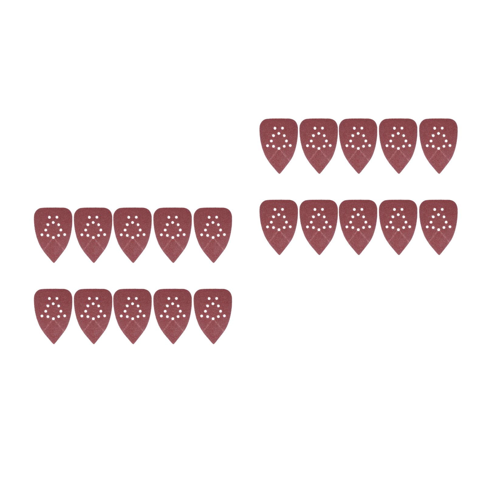 Raindrops 40 Pcs 12-hole Flocking Sandpapers Triangle Shape Abrasive ...