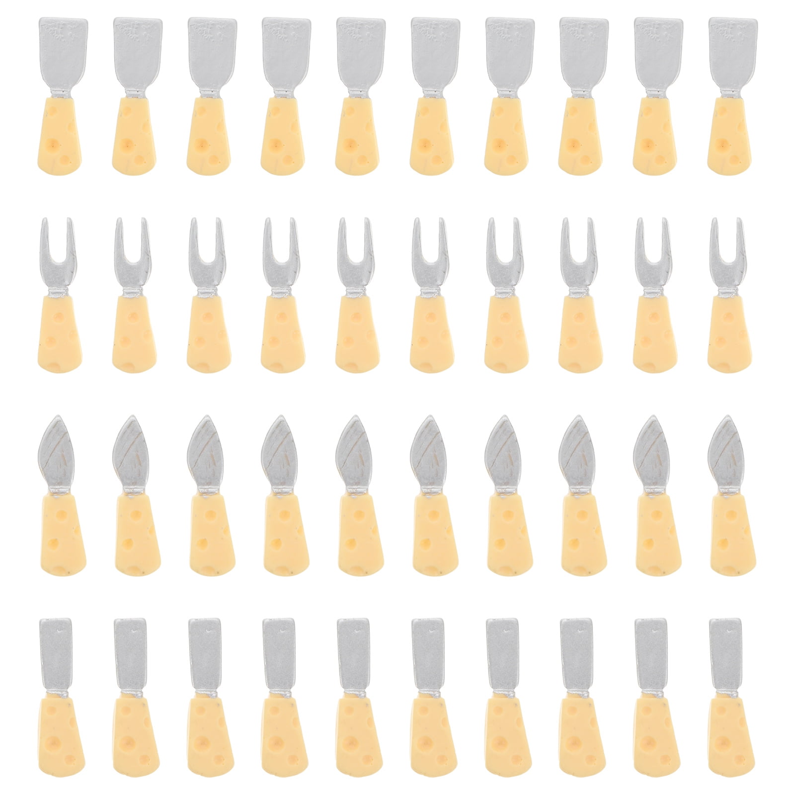 Kitandove Miniature Accessories Resin Yellow 40Pcs 0.9X0.3X0.2In Kids ...