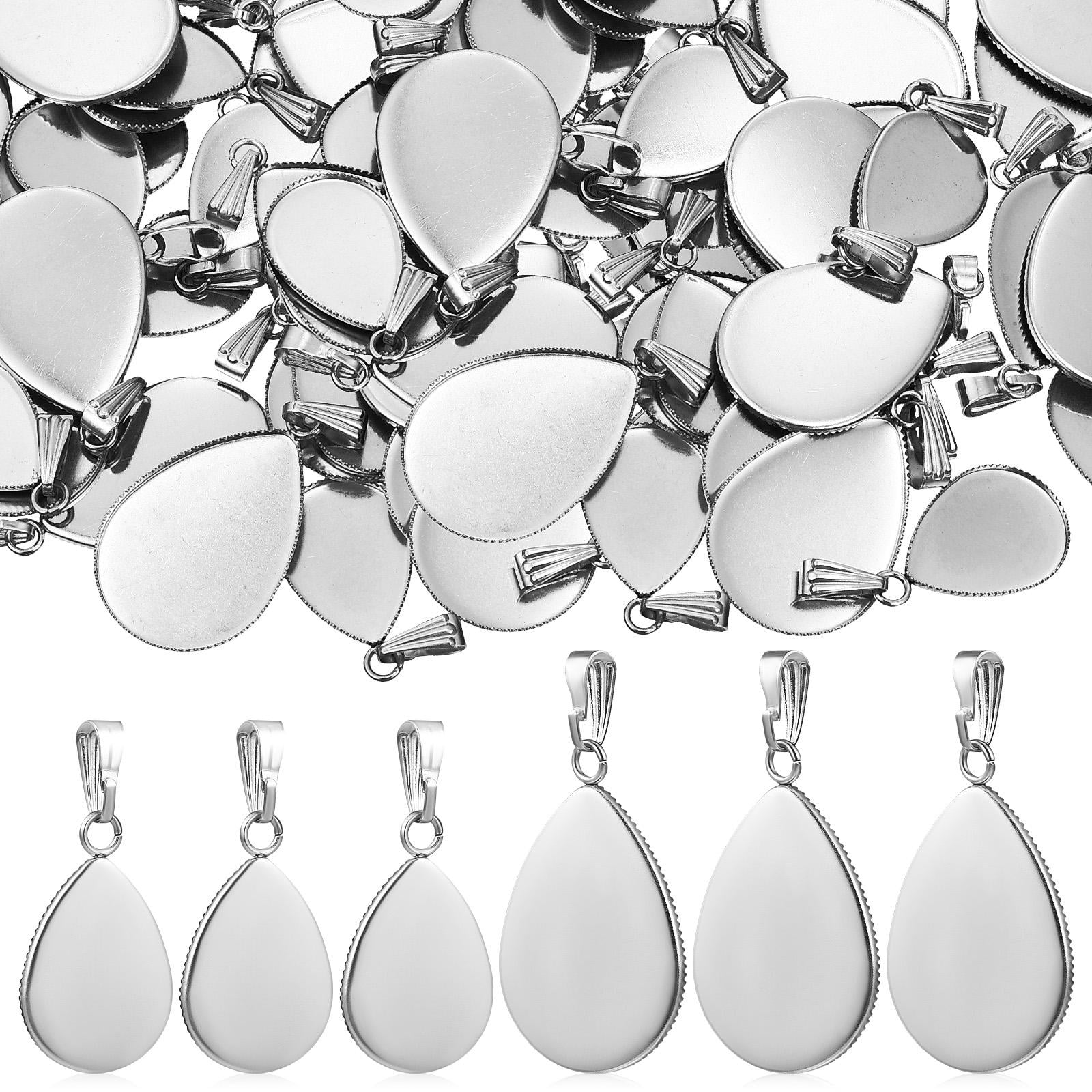 Raindrops 40 Pcs Making 不锈钢饰 配件 Water Drop Pendants DIY Jewelry ...