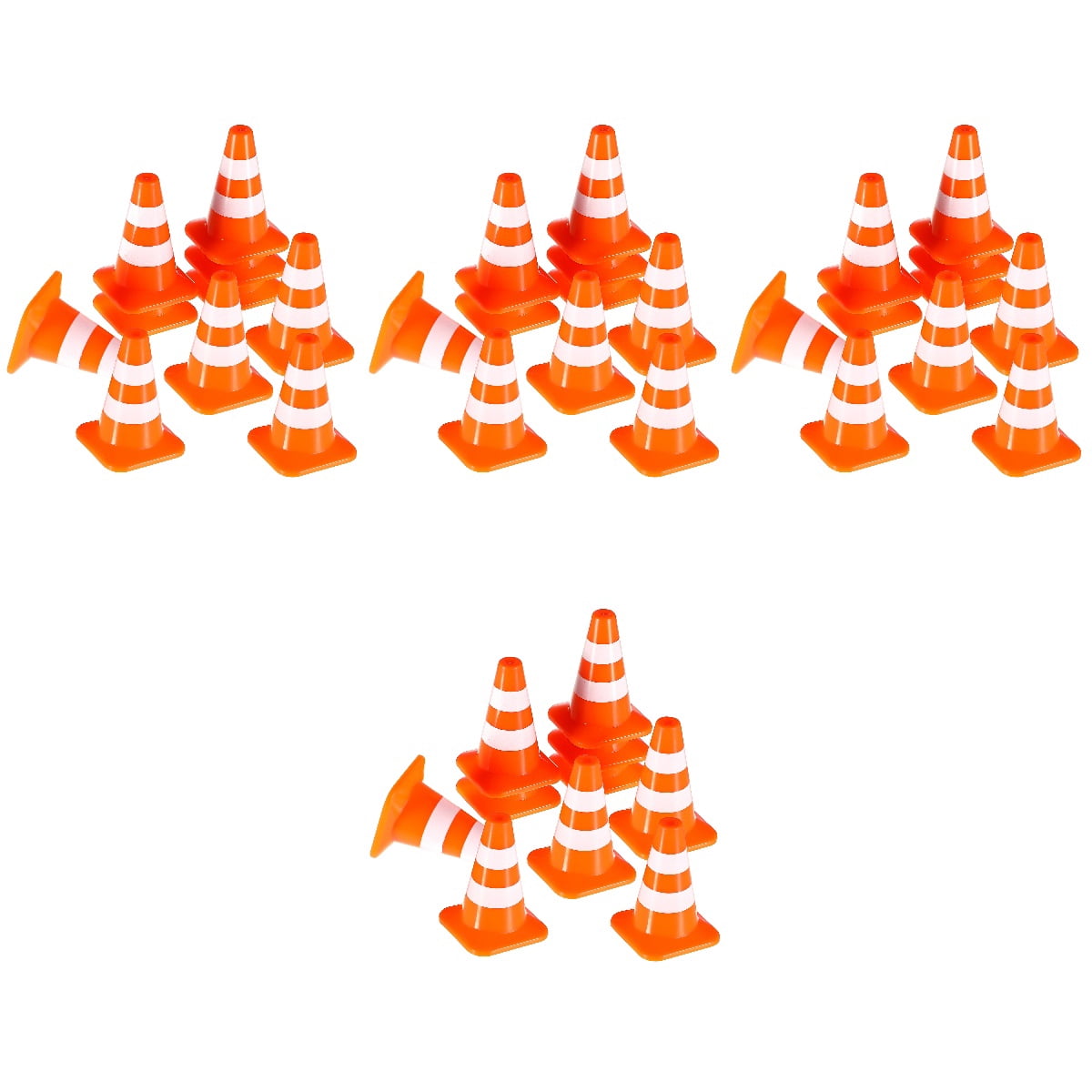 Raindrops 40 Pcs Miniature Traffic Cones Road Construction Cones Kids ...