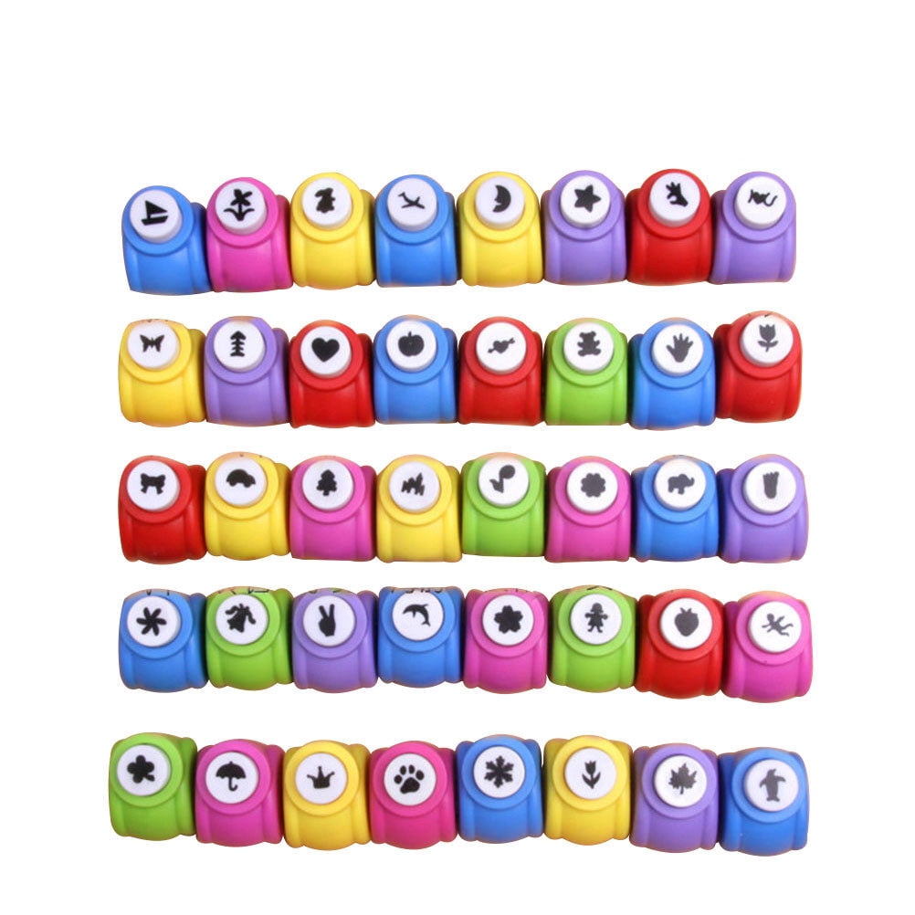 Raindrops 40 Pcs Punching Machine Paper Cutter Mini Hole Punches for ...