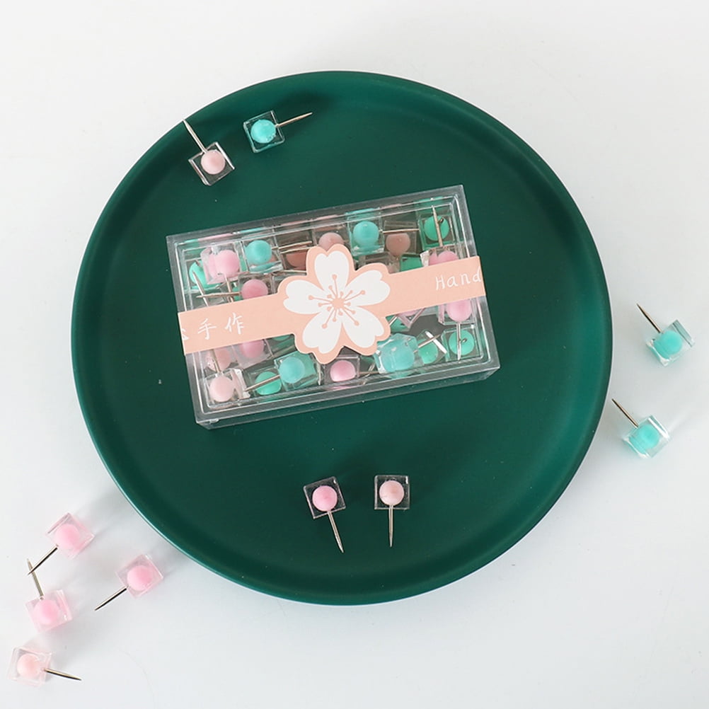 Raindrops 40 Pcs Push Pin Thumb Tacks Poster Hangers Office - Walmart.com