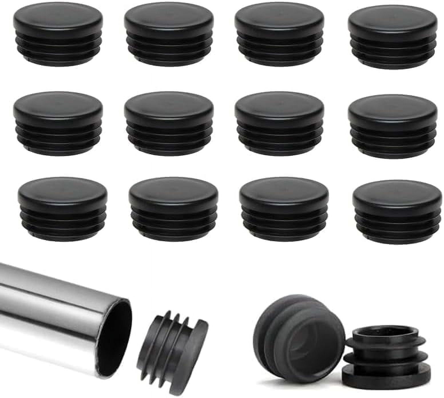 Raindrops 40 Pcs Round Plastic Plugs Pipe Tubing End Caps Round Plastic ...