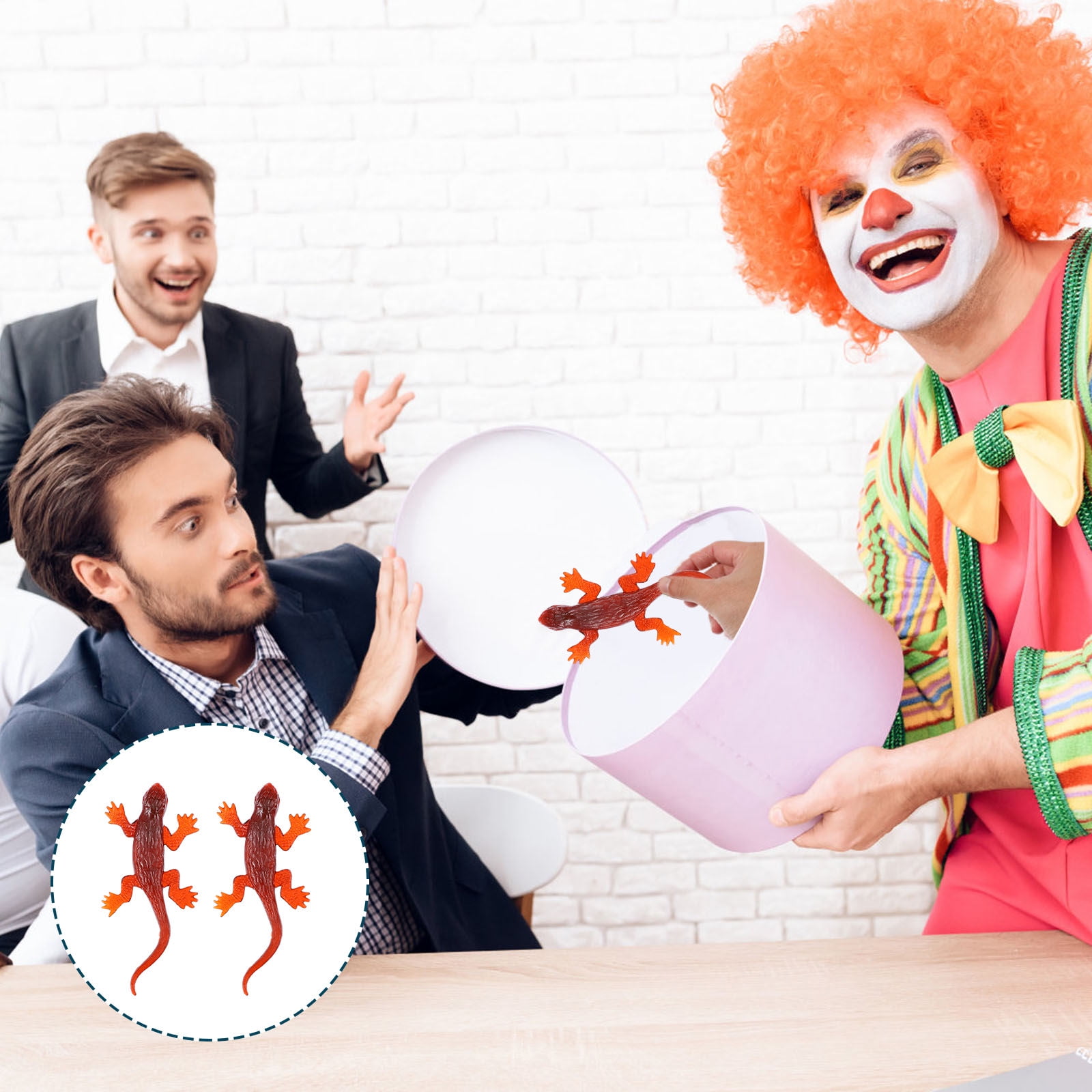 Raindrops Simulation Gecko Toys Pvc Assorted Color For Toys Party Home ...