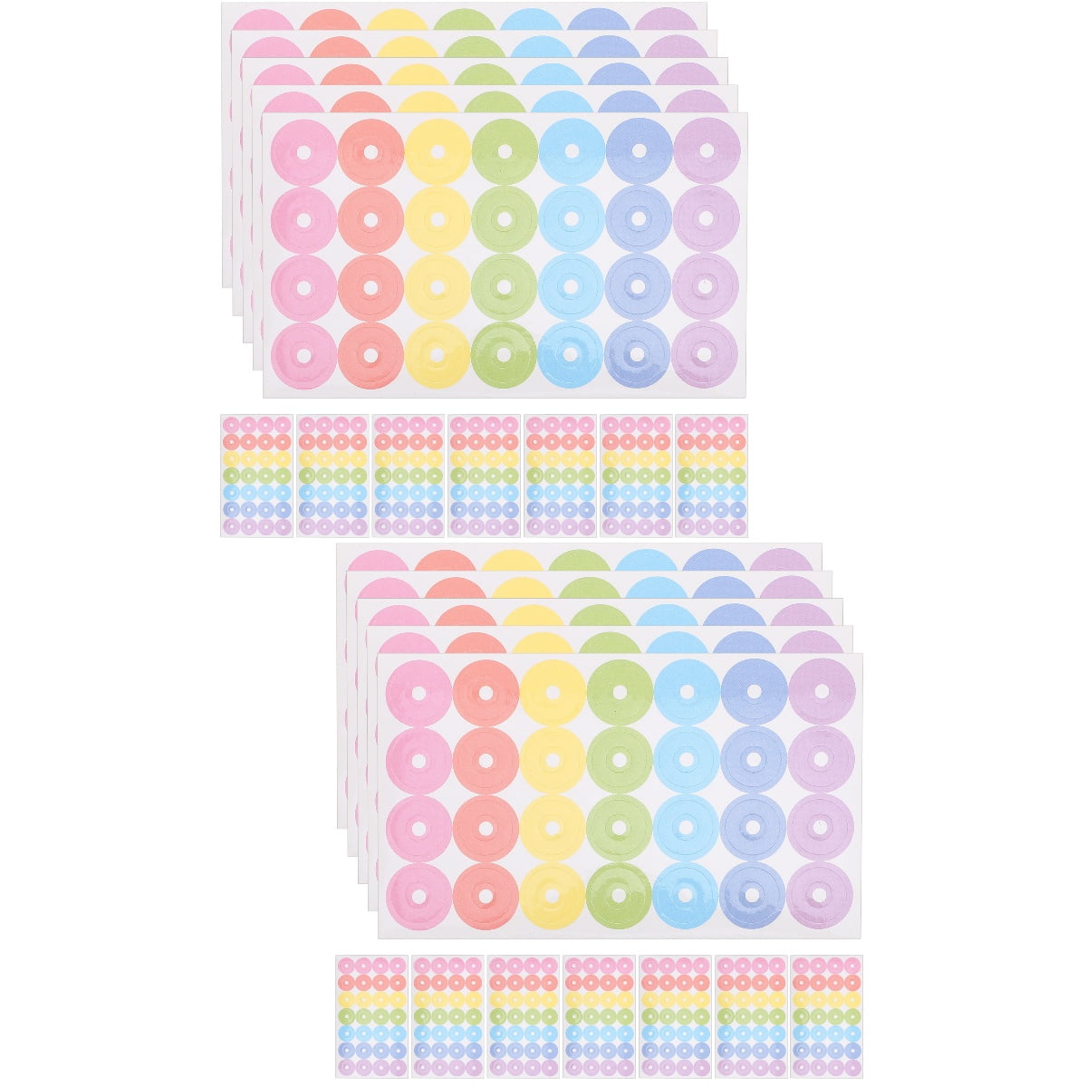 Raindrops 40 Sheets Hole Reinforcement Stickers Binder Paper Hole Ring ...