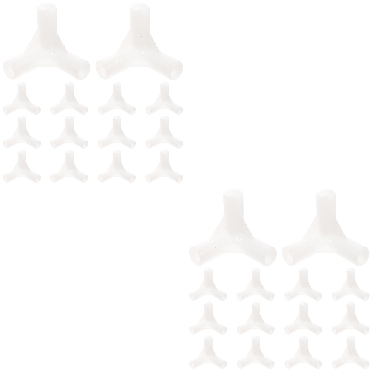 Raindrops 40 pcs Canopy Tent Fittings Canopy Fittings Plastic Tee ...