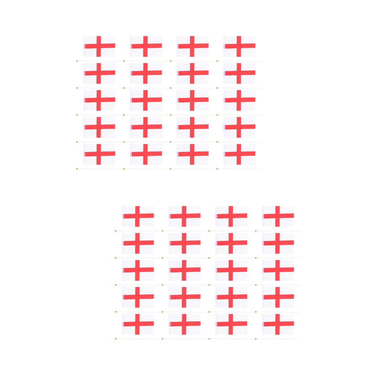 Raindrops 40 pcs Cheering Hand Waving Flags England Football Match ...