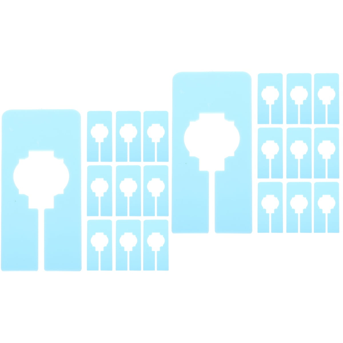 Raindrops 40 pcs Closet Dividers Clothes Hanger Dividers Clothes Size ...