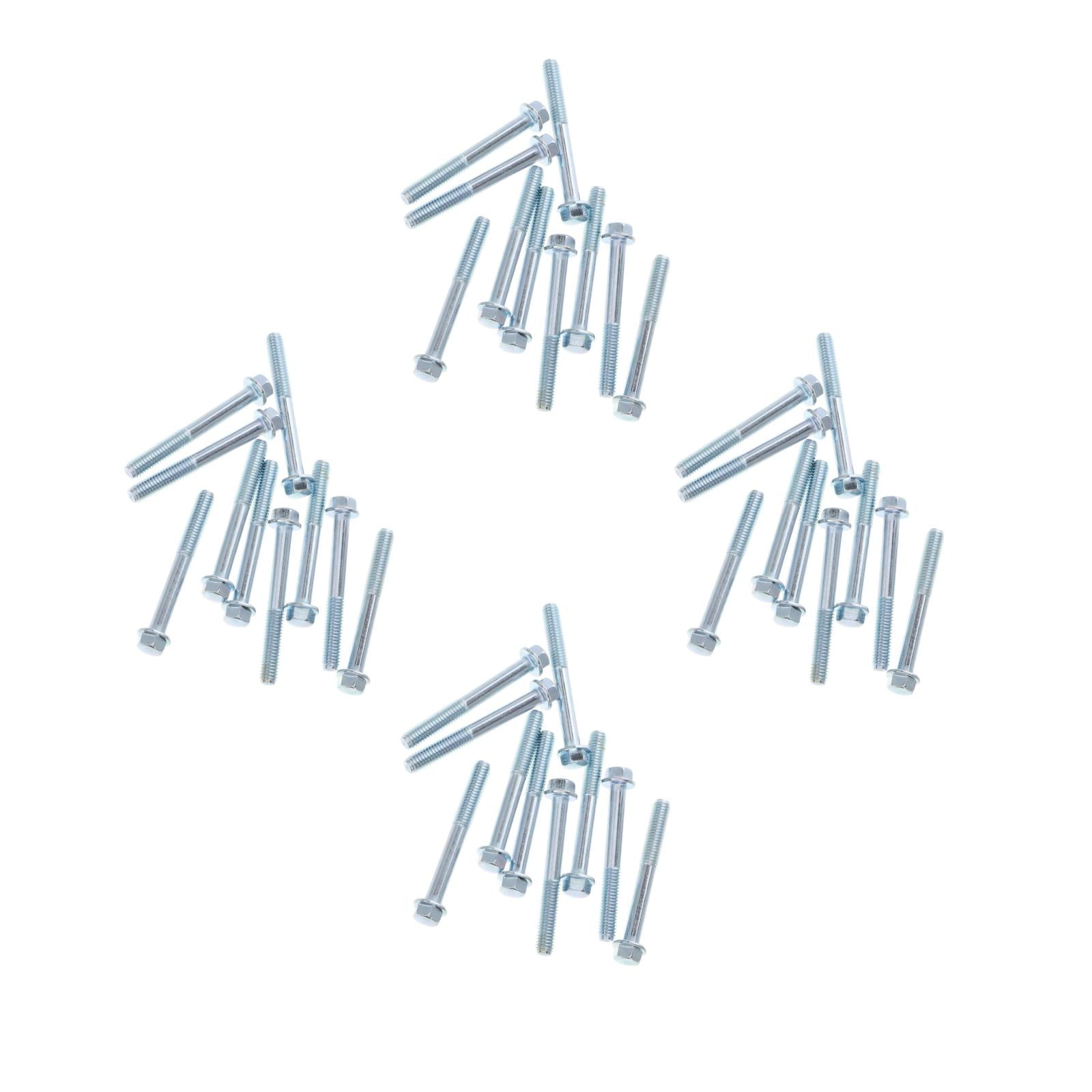 Raindrops Engine Mounting Bolts and Screws, Silver Metal Motorcycle Kit ...