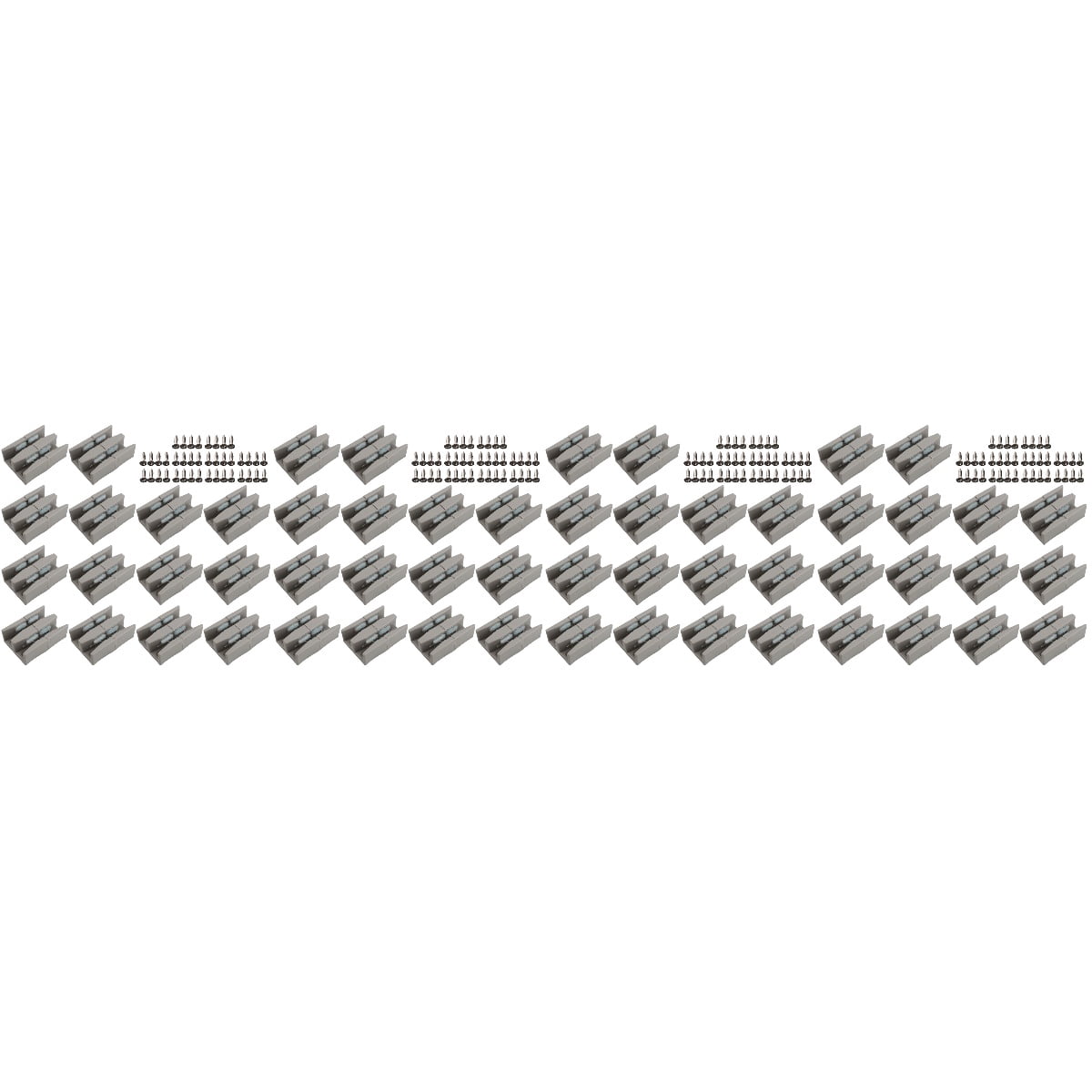 Raindrops 40 pcs Glass Sliding Door Guides Glass Door Slider Portable ...