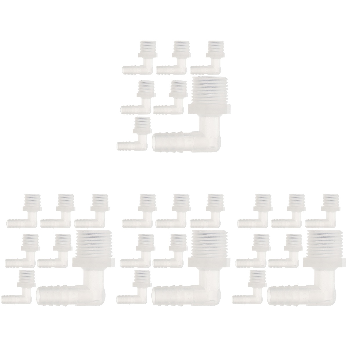 Raindrops 40 pcs Hose Fitting Adapters Elbow Barb Hose Repair Kits ...