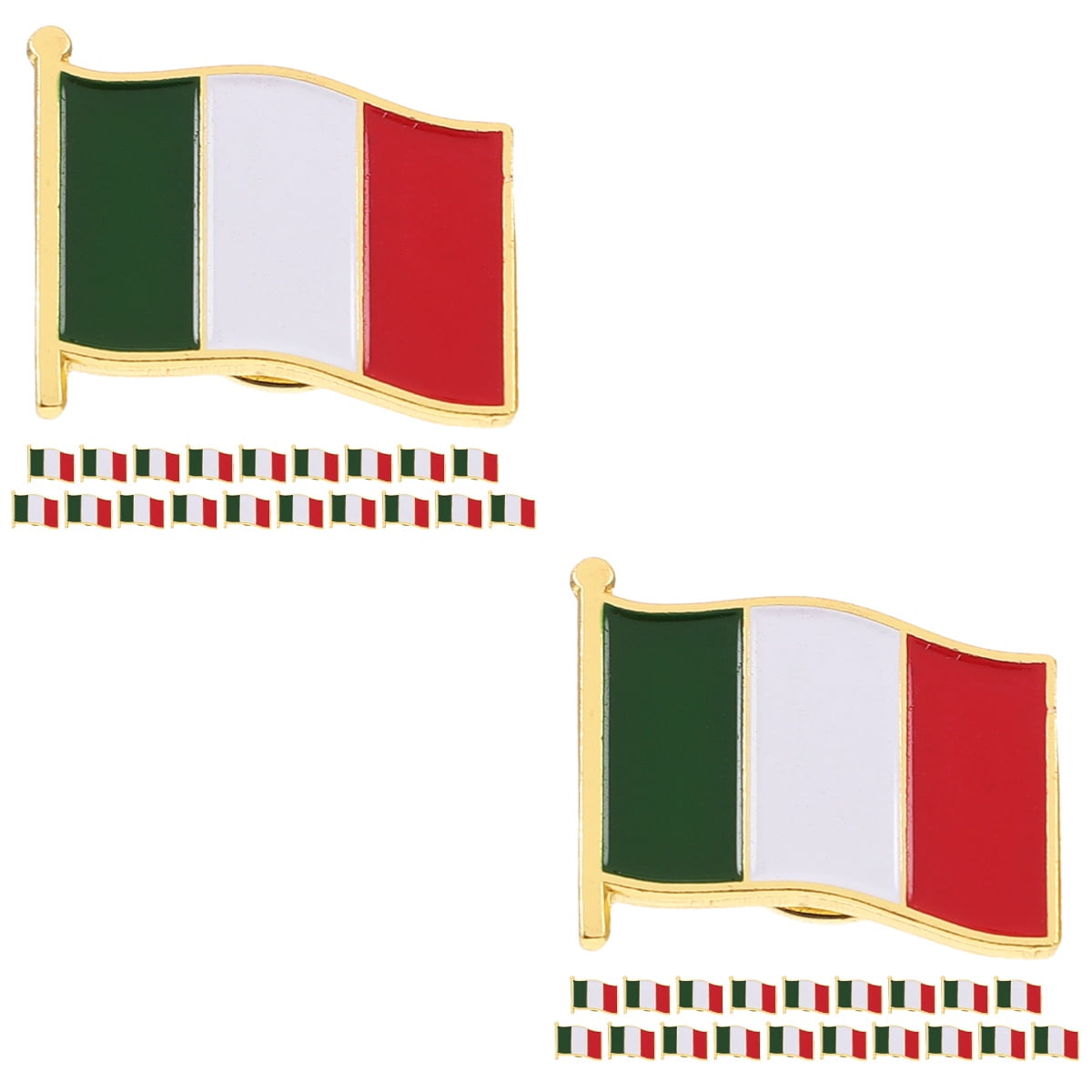 Raindrops 40 pcs Italian Flag Brooch Pins Italian Flag National Flag ...