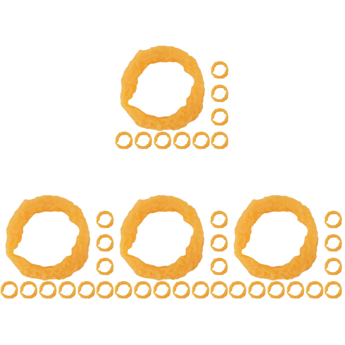 Raindrops 40 pcs Realistic Artificial Simulation Squid Ring Fake Food ...