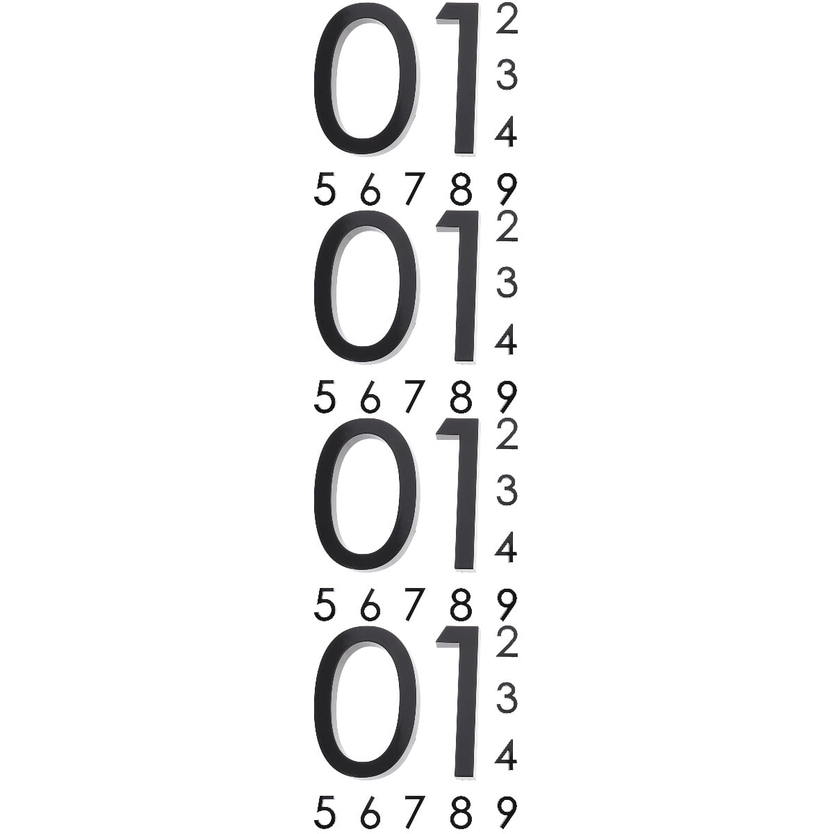 Raindrops 40 pcs Self-adhesive Door Numbers Address Numbers Street ...