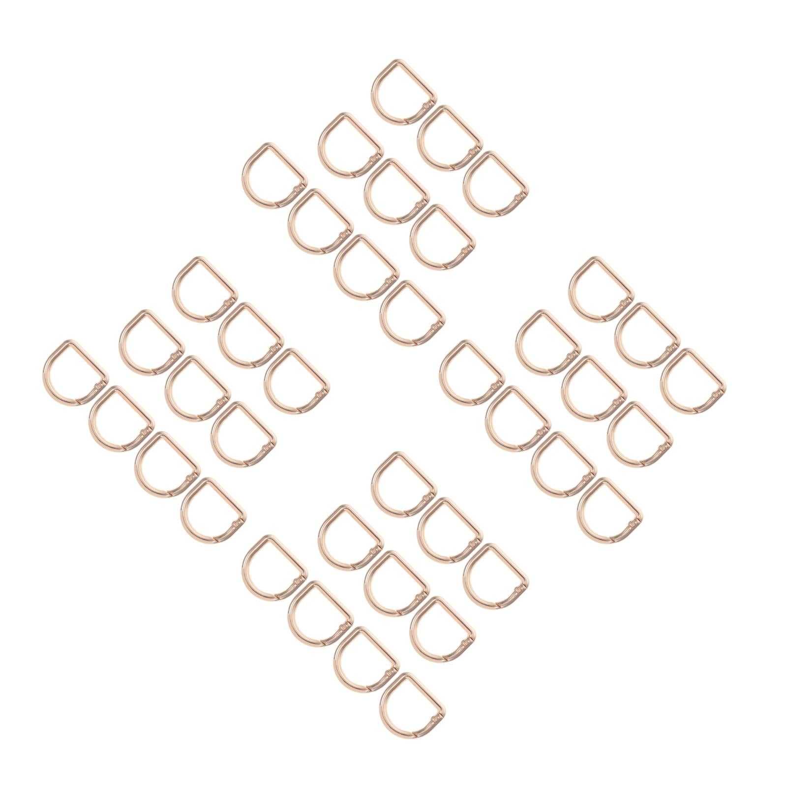 Raindrops 40 pcs Semicircle Metal Buckles Spring Key Ring Zinc Alloy ...