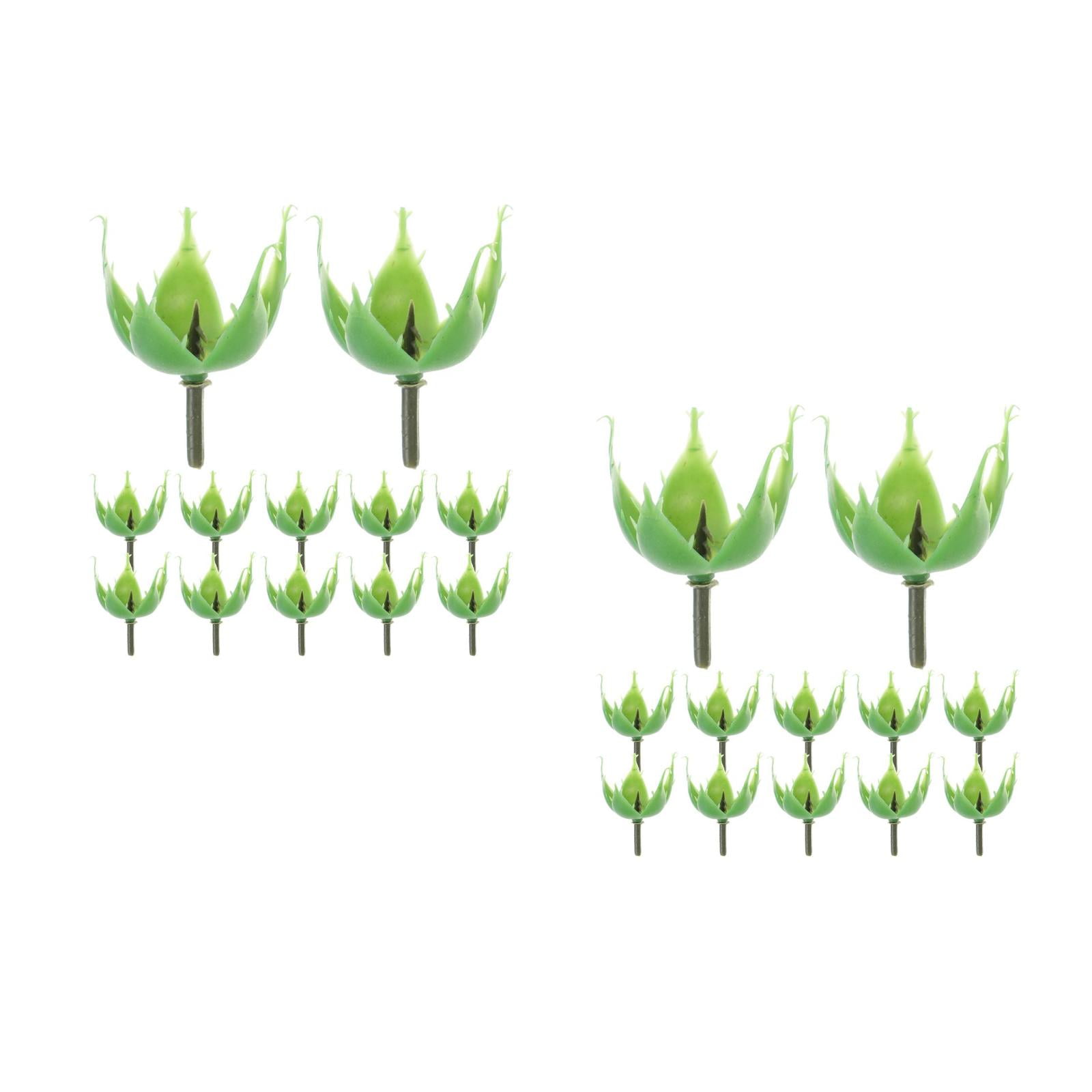 Raindrops 400 pcs Rose Calyx Blush Flowers Receptacle Artificial Flower Calyxes Calyx Fruit Stem ...