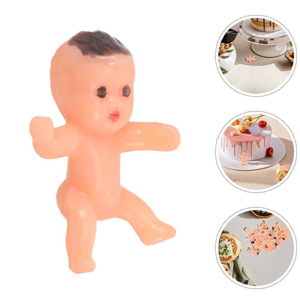 Raindrops 40PCS Mini Plastic Babies Baby Shower Decorations Tiny Baby Doll Party Favors Small ...