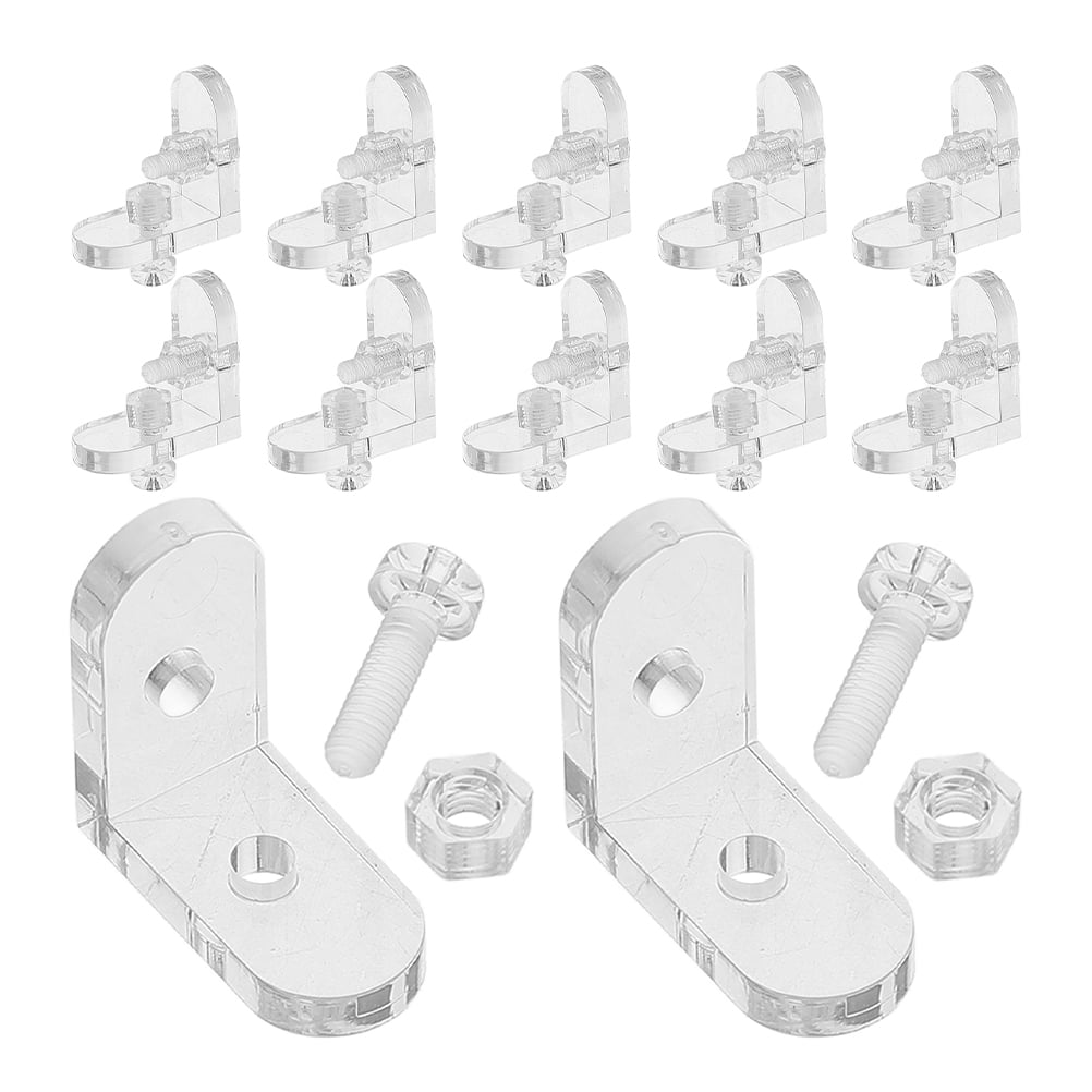 Raindrops 40Pcs Clear Acrylic Corner Brackets Transparent L-Shaped ...