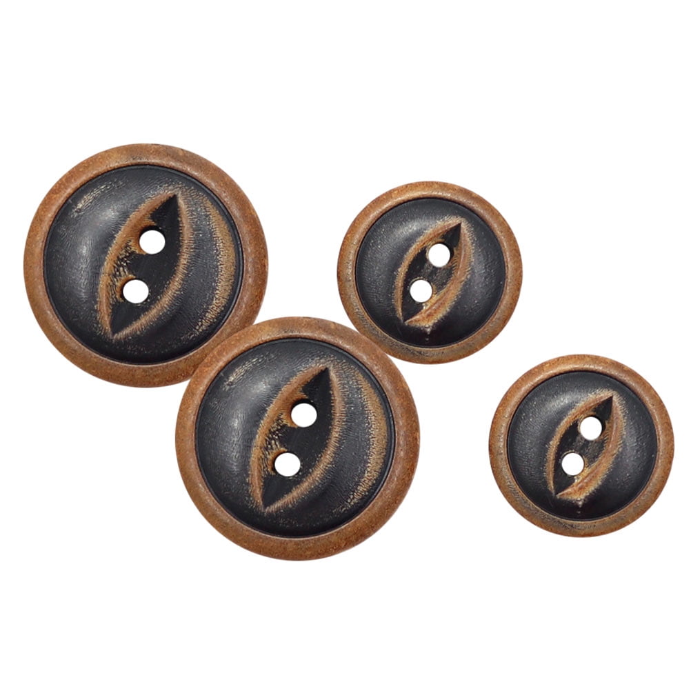 Raindrops 40Pcs Ox Horn Clothes Buttons Vintage Style for Men and Women ...