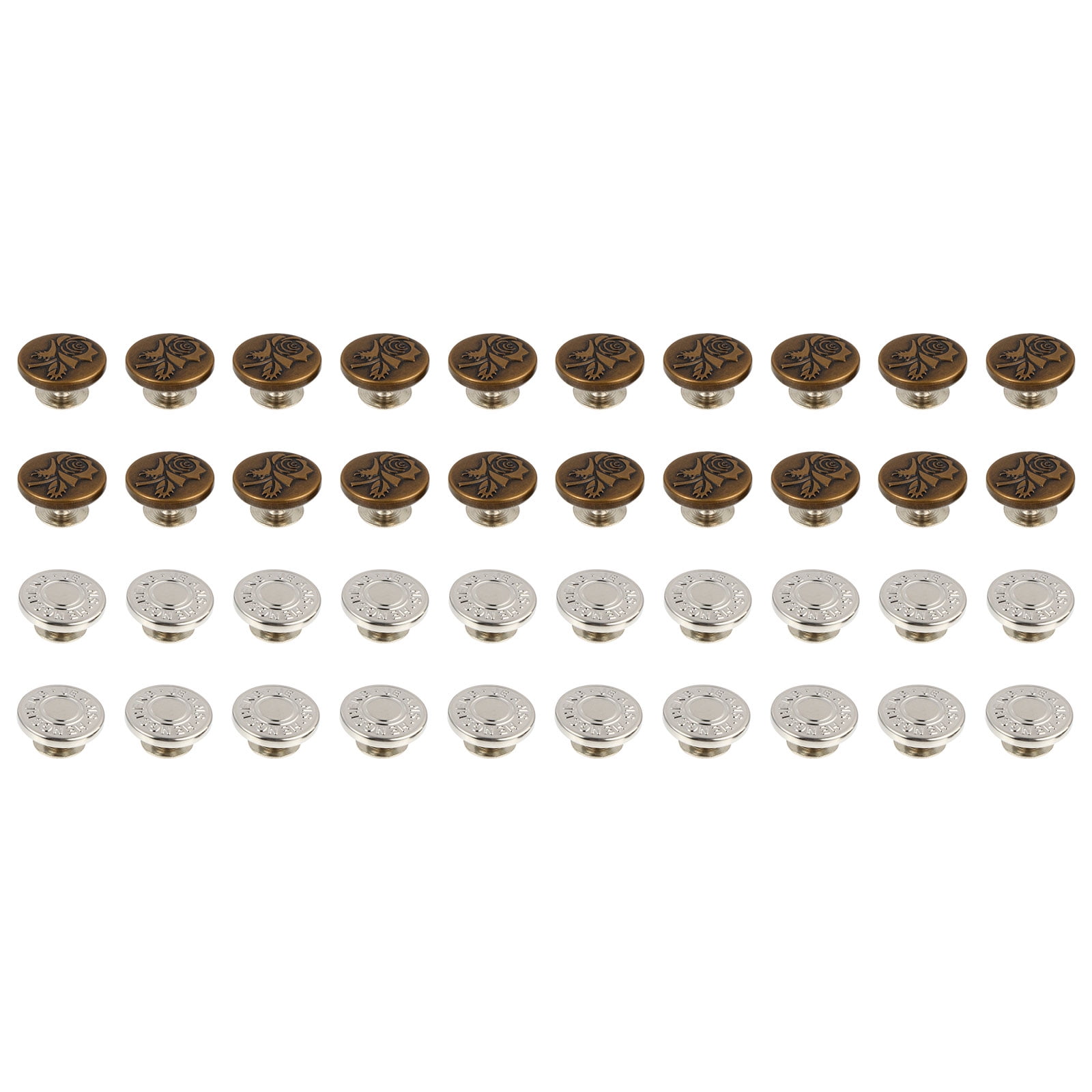 Raindrops 40Pcs Press Stud Jean Instant Buttons for Tight Clothing ...