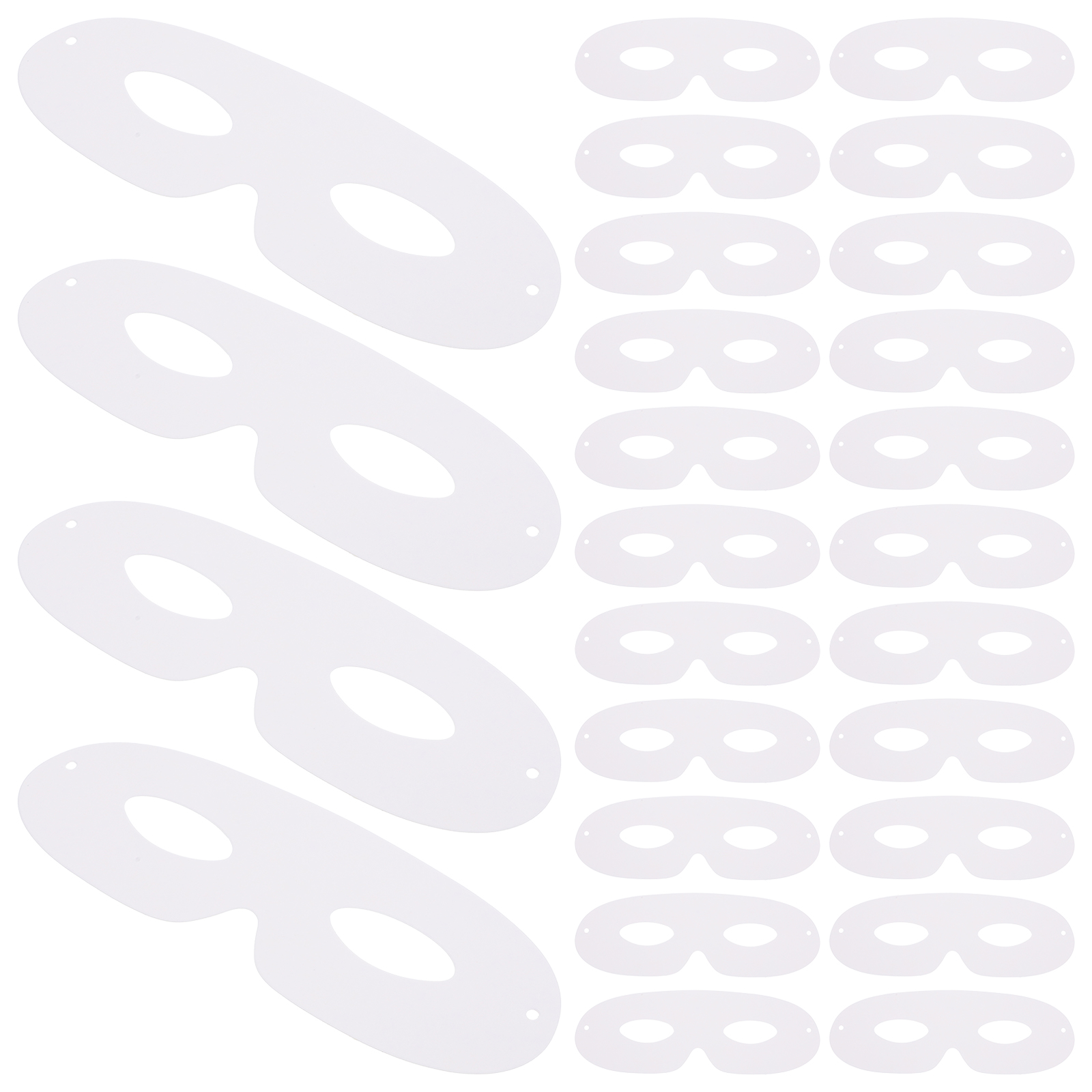 Raindrops 40Set Blank Paper Mask White Paperboard Cardstock For ...