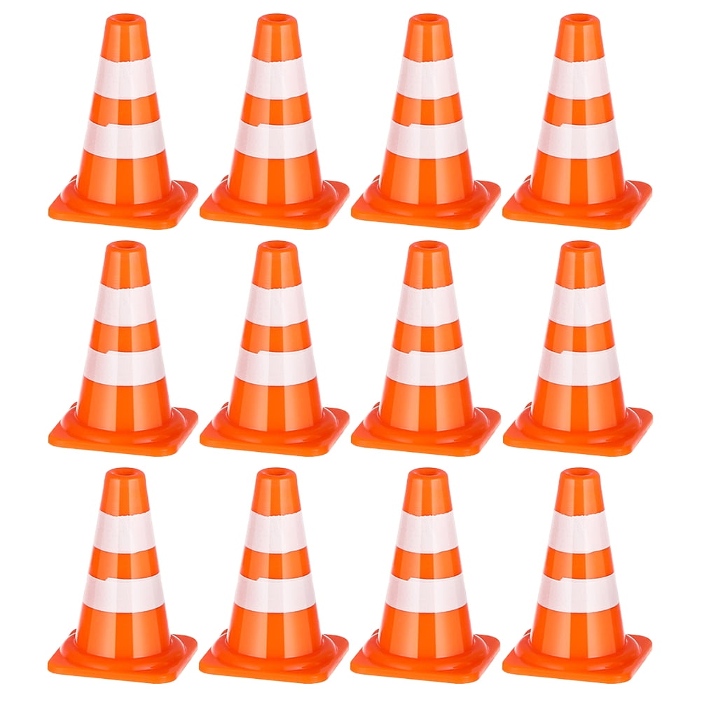 Raindrops 40pcs Barrier Block Simulation Props Mini Traffic Sign Road ...