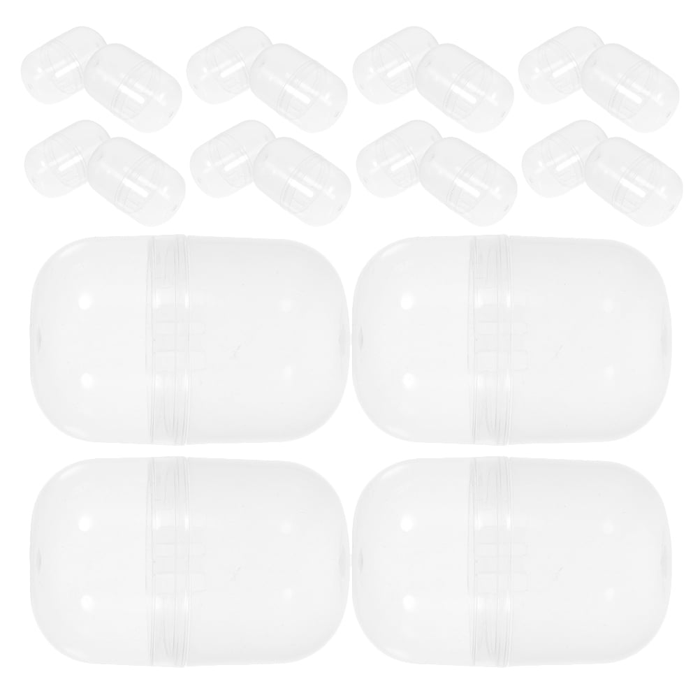 Raindrops 40pcs Clear Plastic Fillable Capsules For Gumball Machine Toy ...
