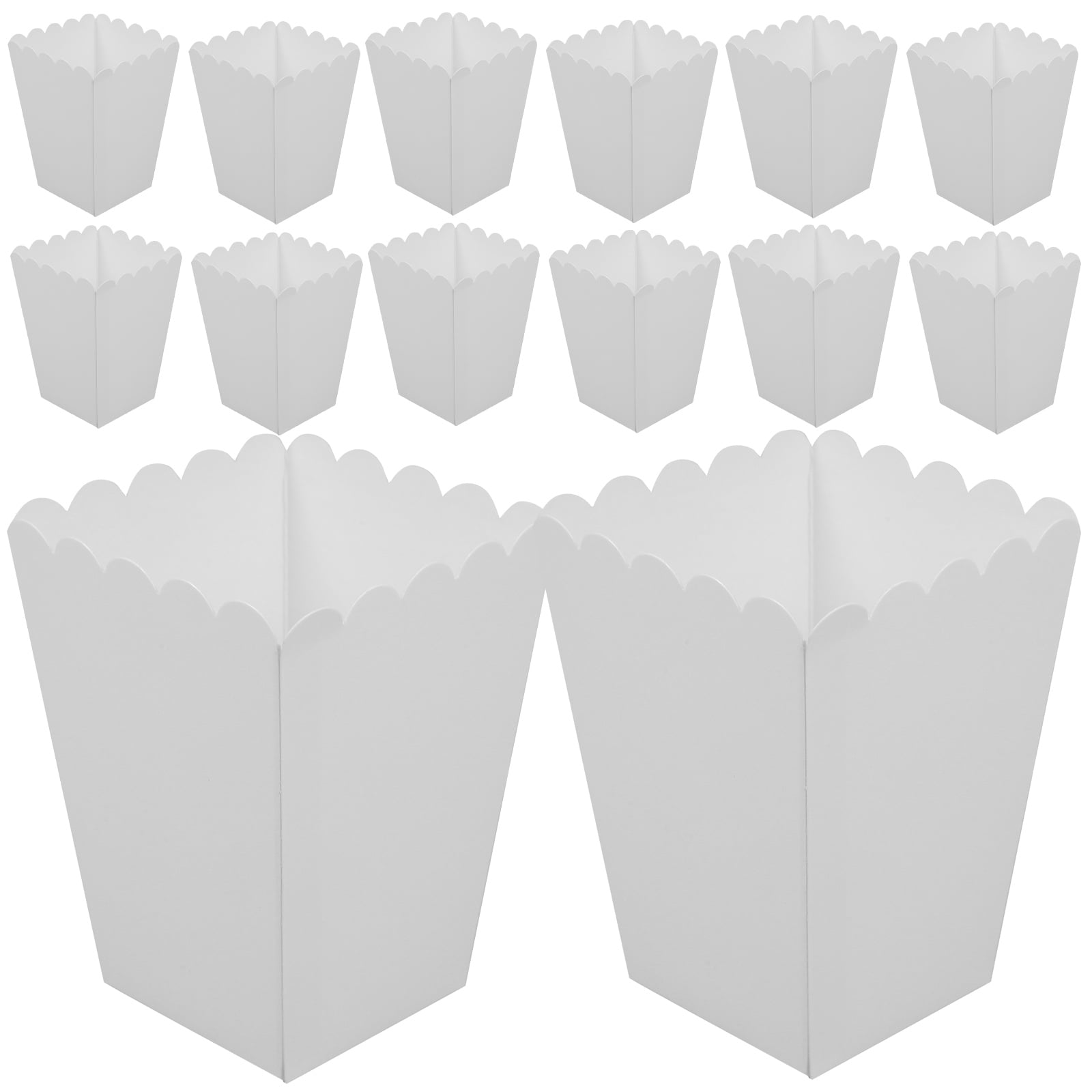 Raindrops White Cardboard popcorn Boxes Night Disposable Greaseproof ...