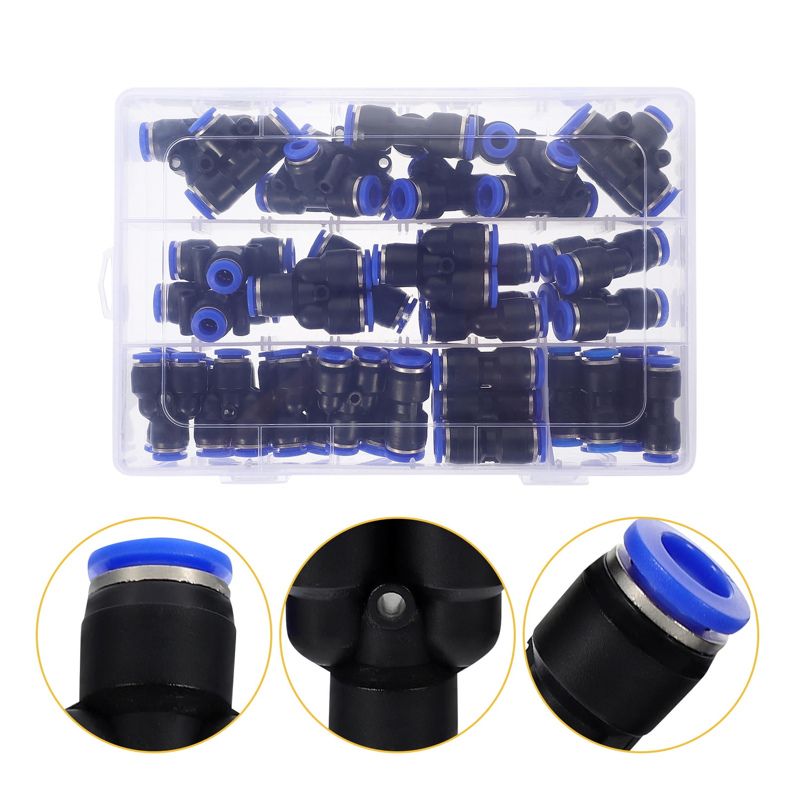 Raindrops 42pcs Air Hose Fittings Push To Connect Adapter Automotive ...