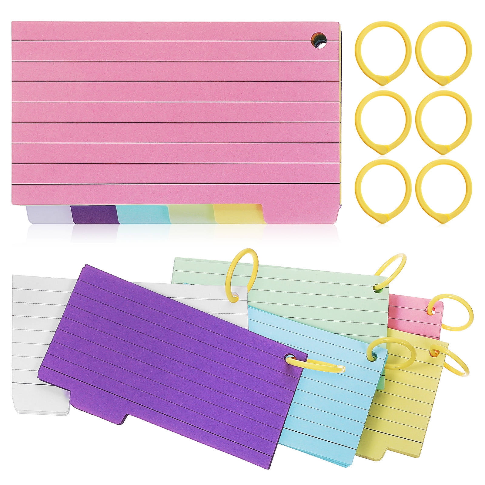 DEMACRIO Note Pad Assorted Color 450Pcs Daily Work Journal Writing ...
