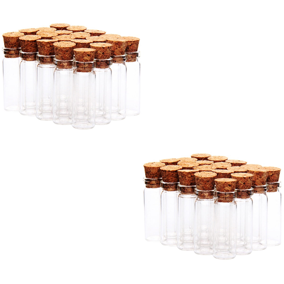 LABRIMP Message Container Bottle Glass Square for Party 48Pcs 1x2.8in ...