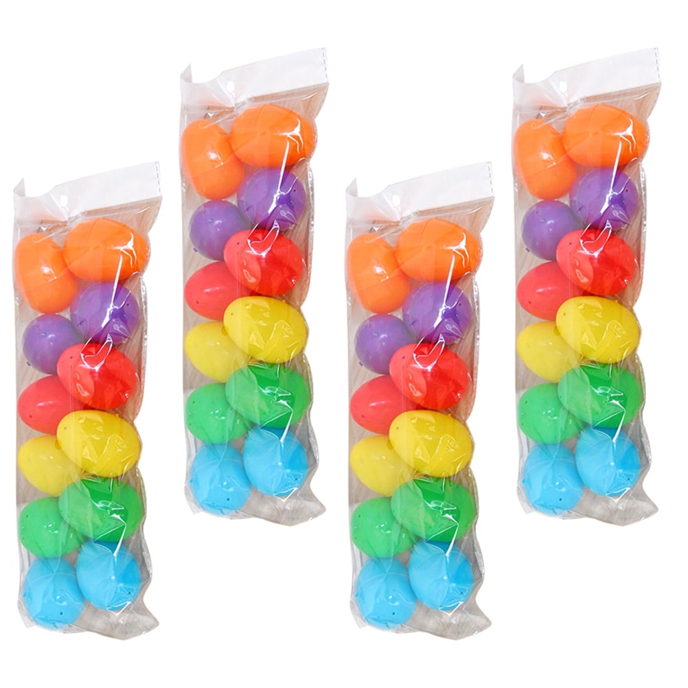 Raindrops 48 PCS Imitation Eggs Maracas Shakers Storage Containers Toys ...